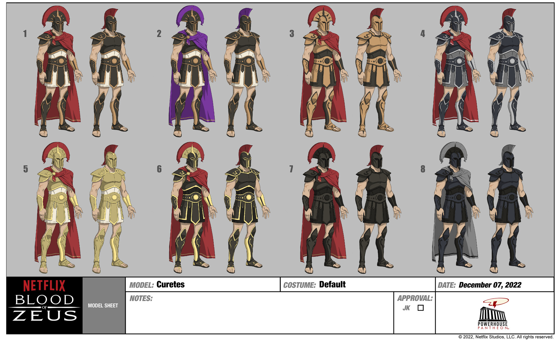 Steven-Wayne Ellison - Blood of Zeus Season 2 : Curetes Character Designs