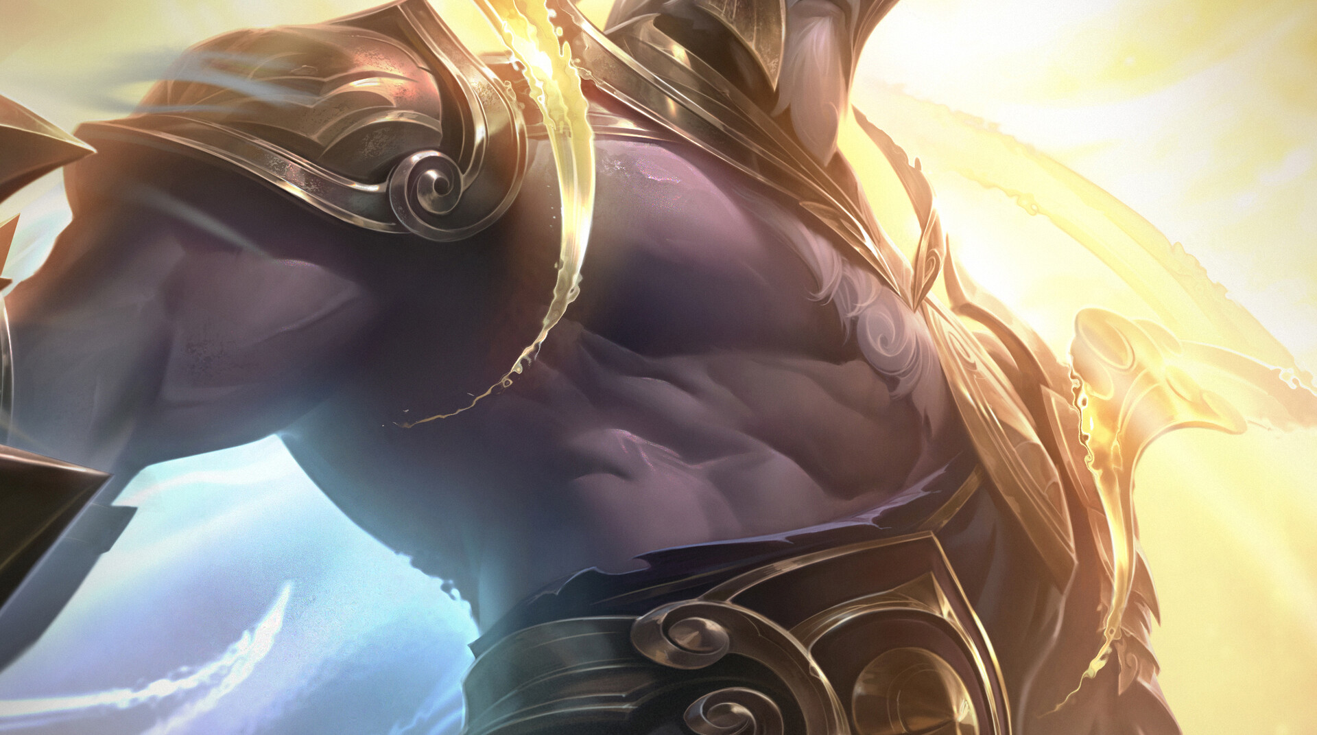 Foritis wang - League of Legends：Wild Rift - Lunar Guardian Pantheon Splash Art