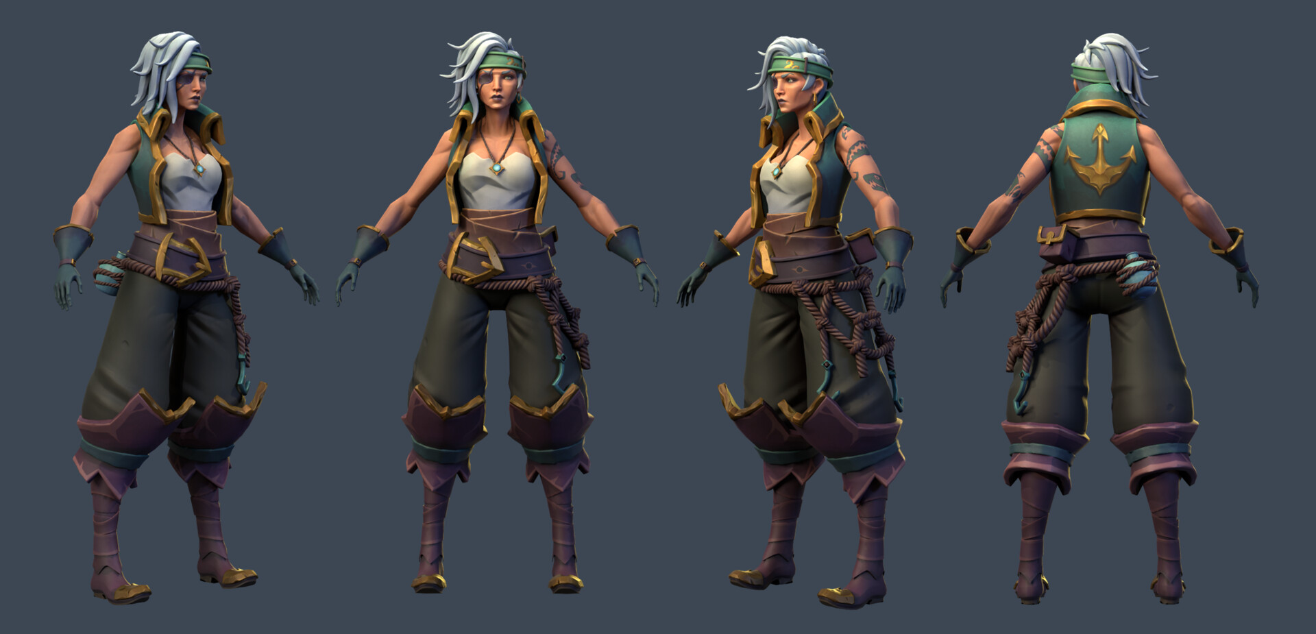 Cayenne Lau - Bilgewater Pirate in Sea of Thieve style
