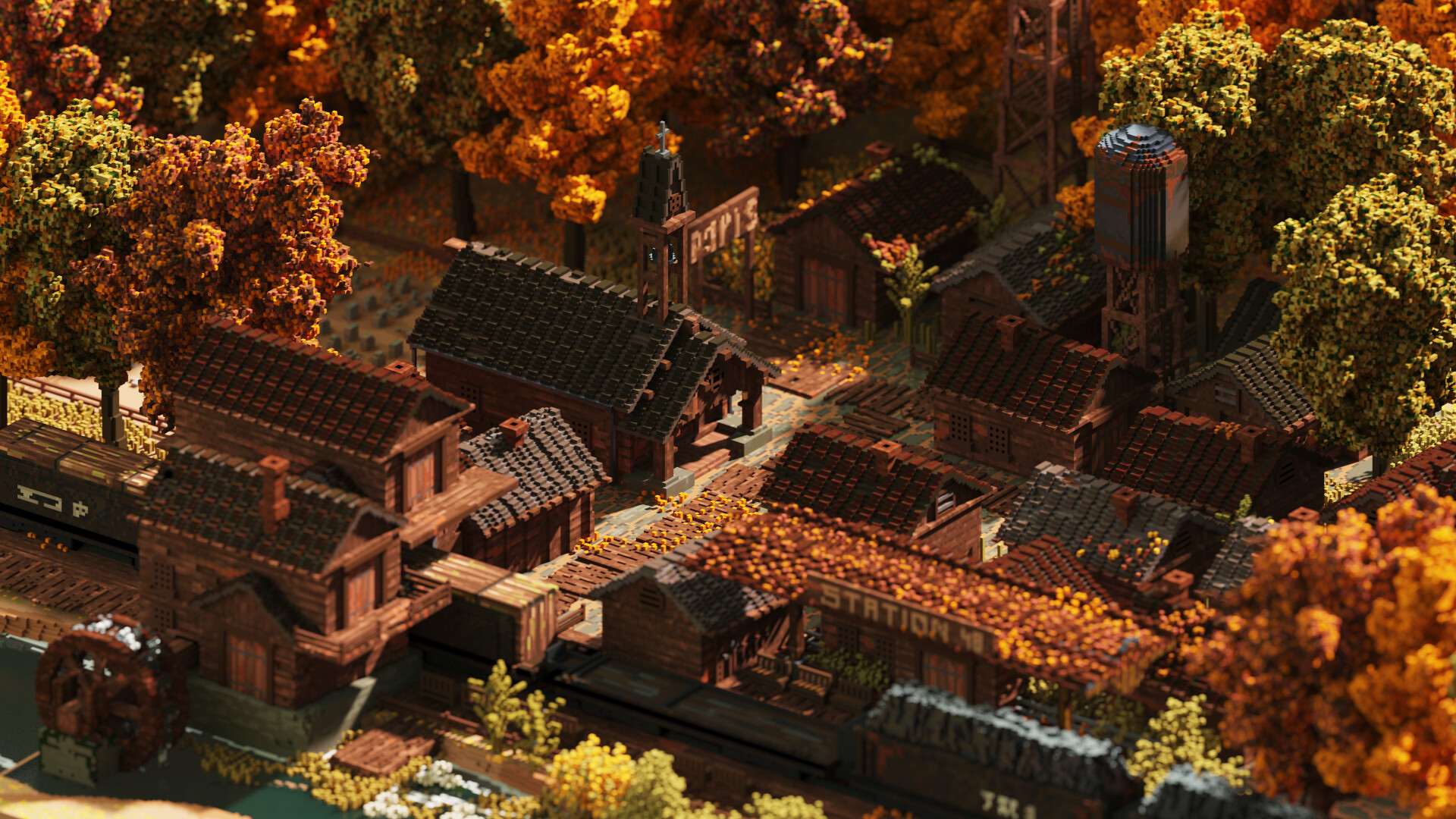 ArtStation - AUTUMN RUST - VOXEL ART