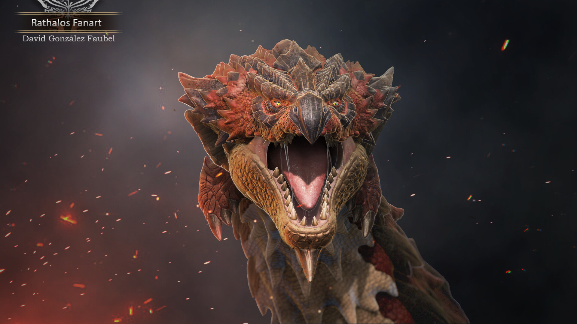 ArtStation - Rathalos from Monster Hunter - Fanart