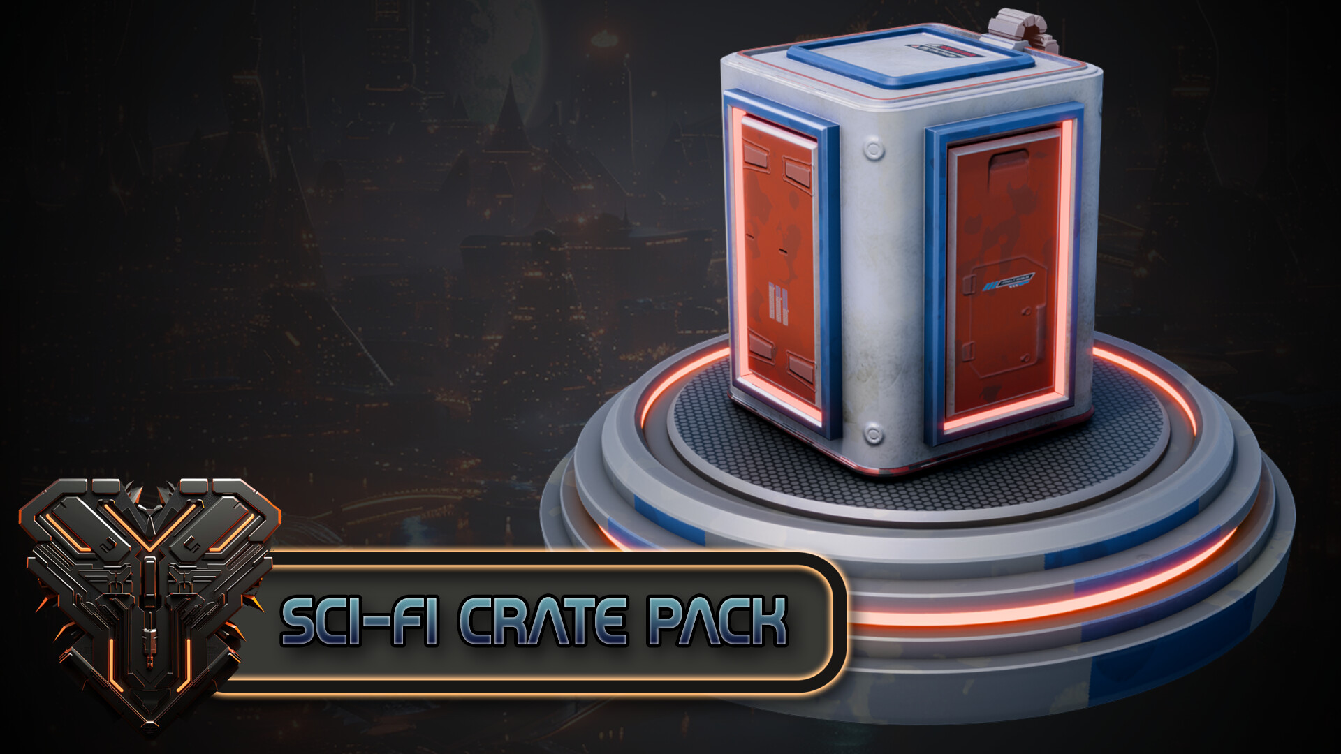 3D Tudor - Blender & Unreal Engine Massive Stylized Sci-fi Crate Pack