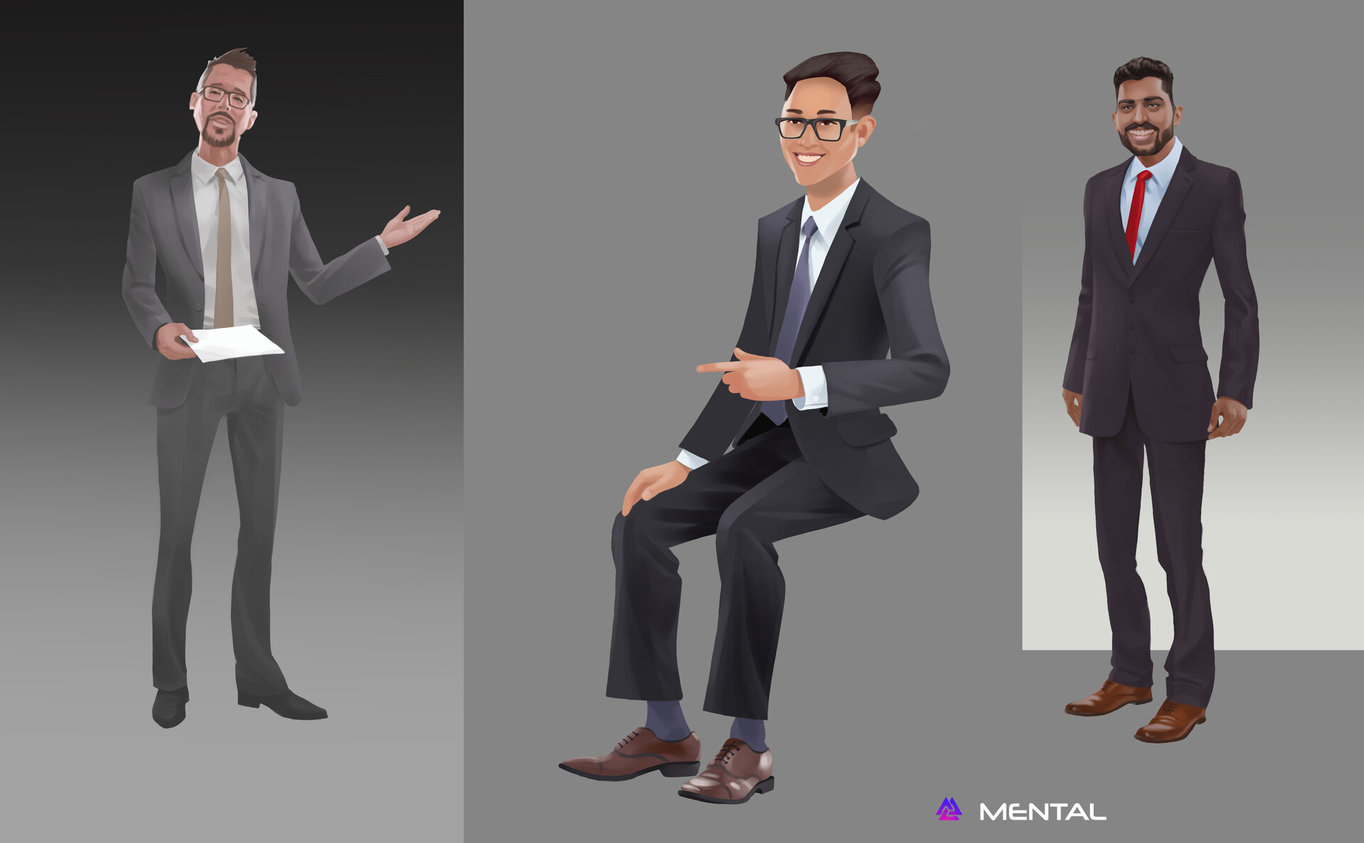 Dejan Ostojic - styalized characters