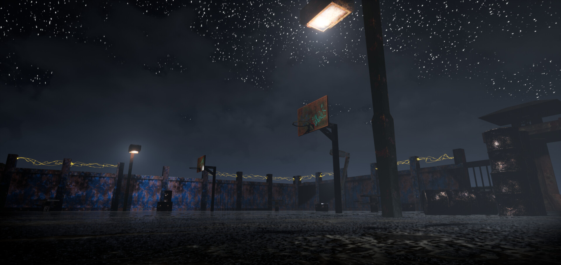 ArtStation - zombieGame_zombiePrison_exterior_gameTexture