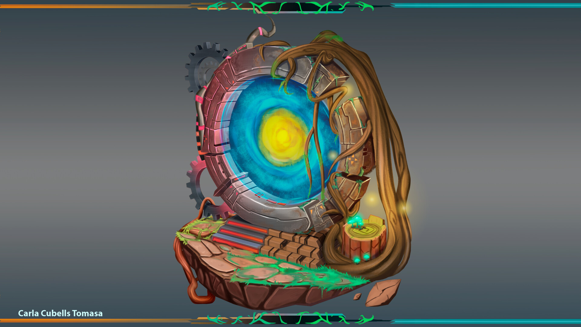 ArtStation - Lost Crystal : Portal Between Both Worlds