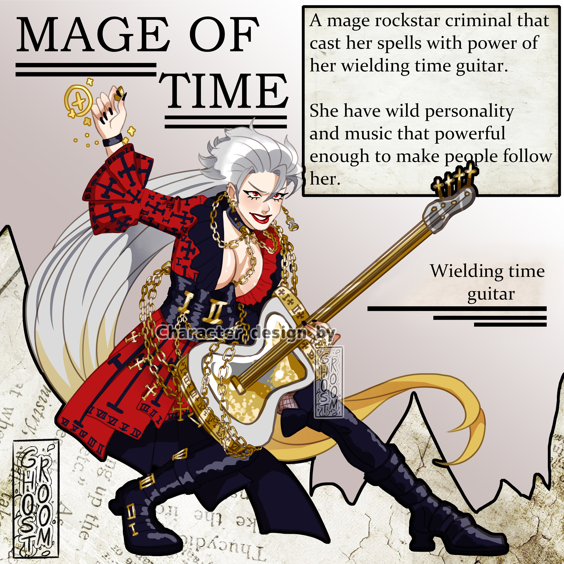 ArtStation - Rock Mage of Time - Character Design