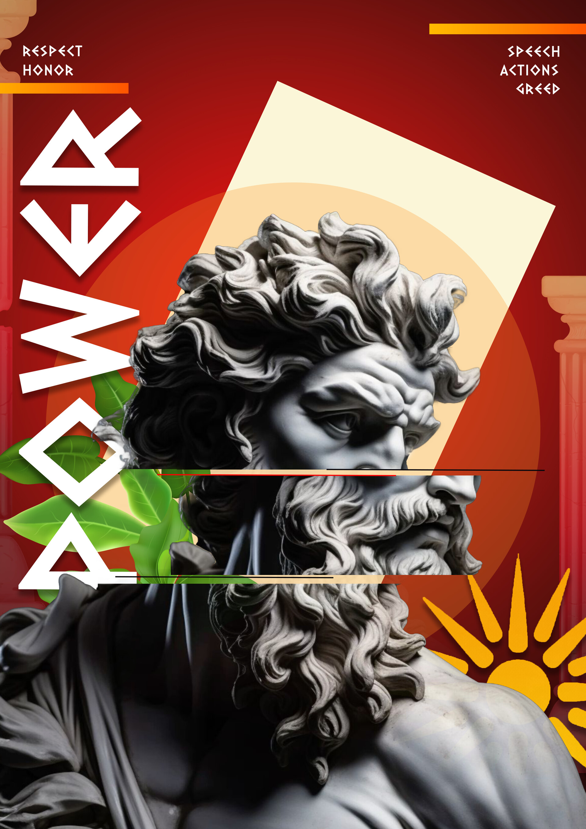 ArtStation - Zeus- Collage Poster