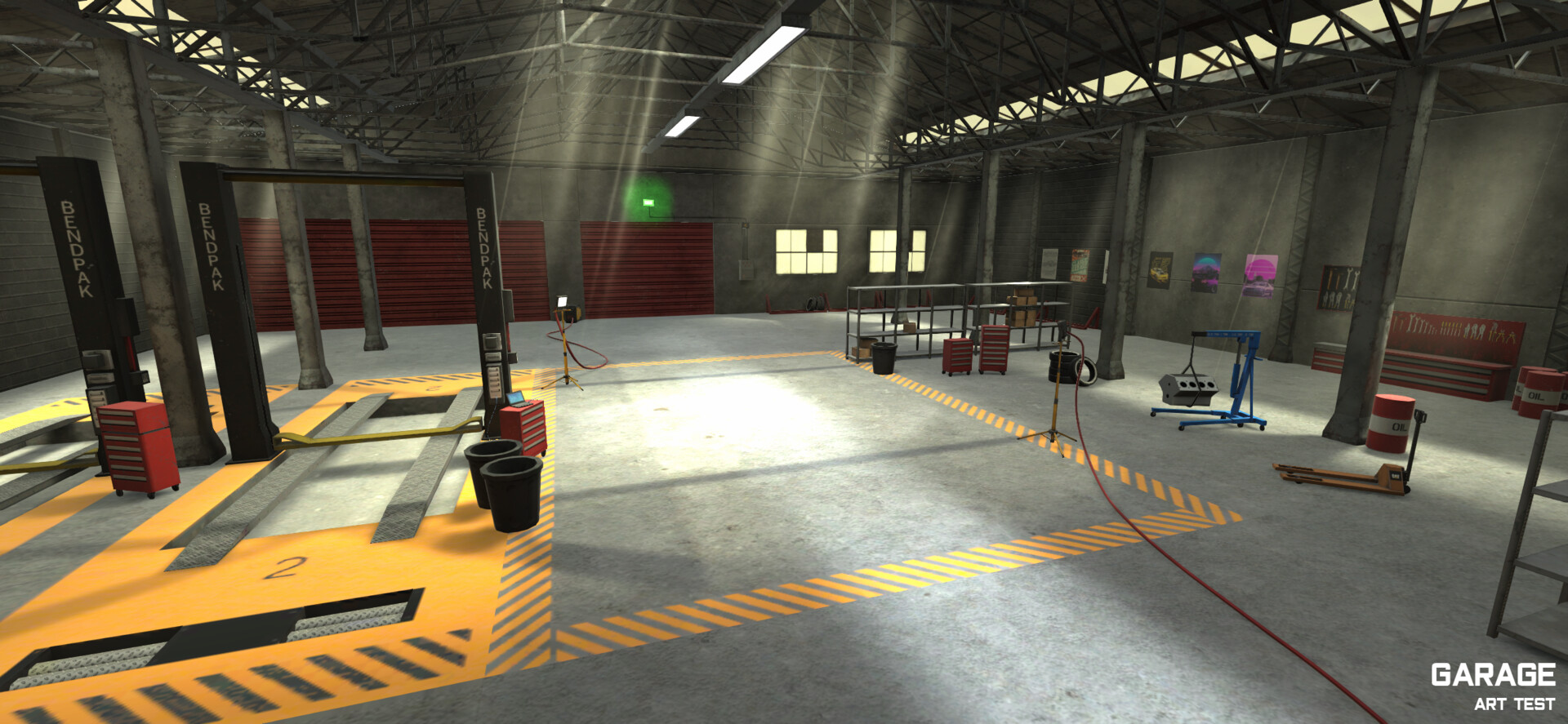 Anton Sherlock - Mobile Game Ready Garage Scene - Axes in Motion Art ...