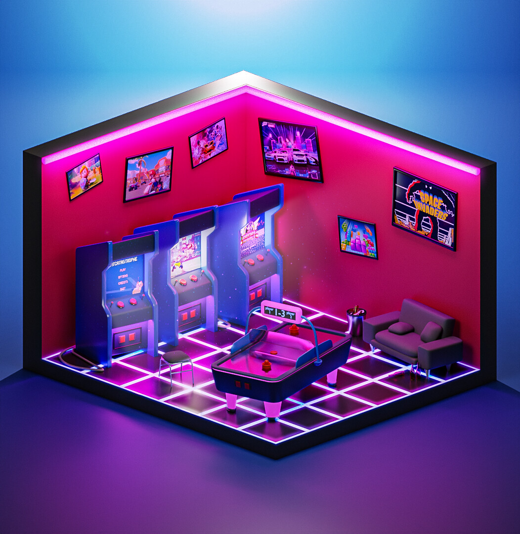 ArtStation - Arcade room