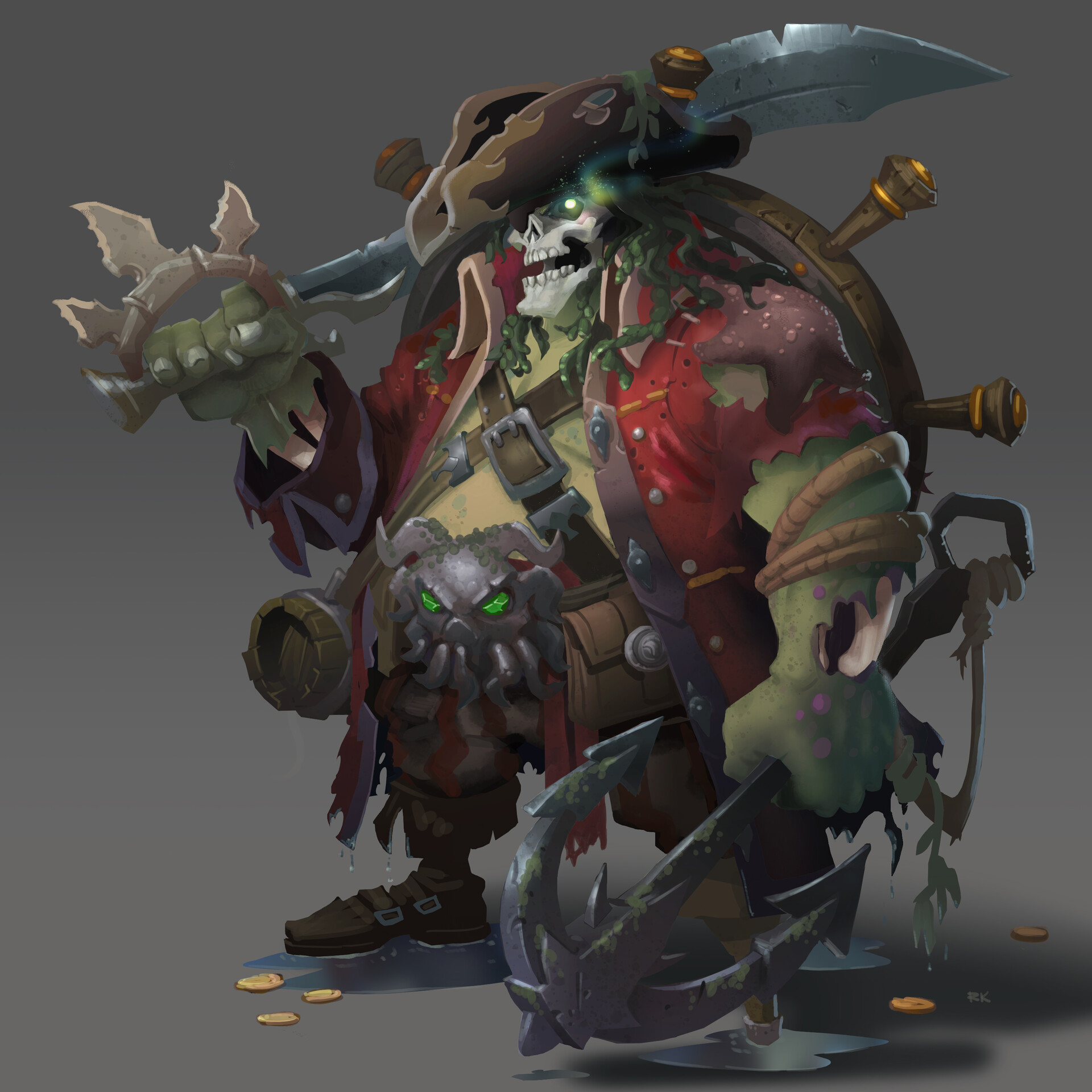 ArtStation - Zombie Pirate Captain