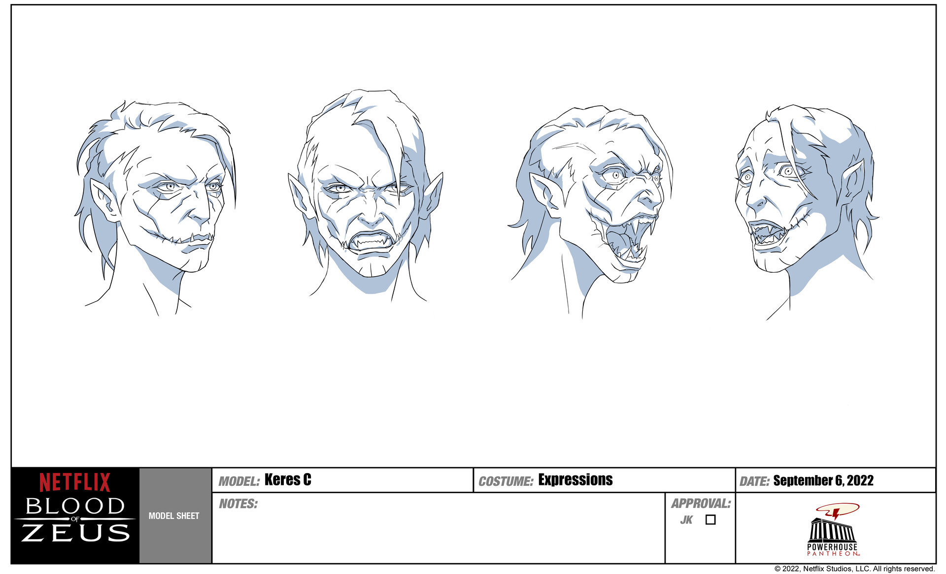 Steven-Wayne Ellison - Blood of Zeus Season 2 : Keres Character Designs