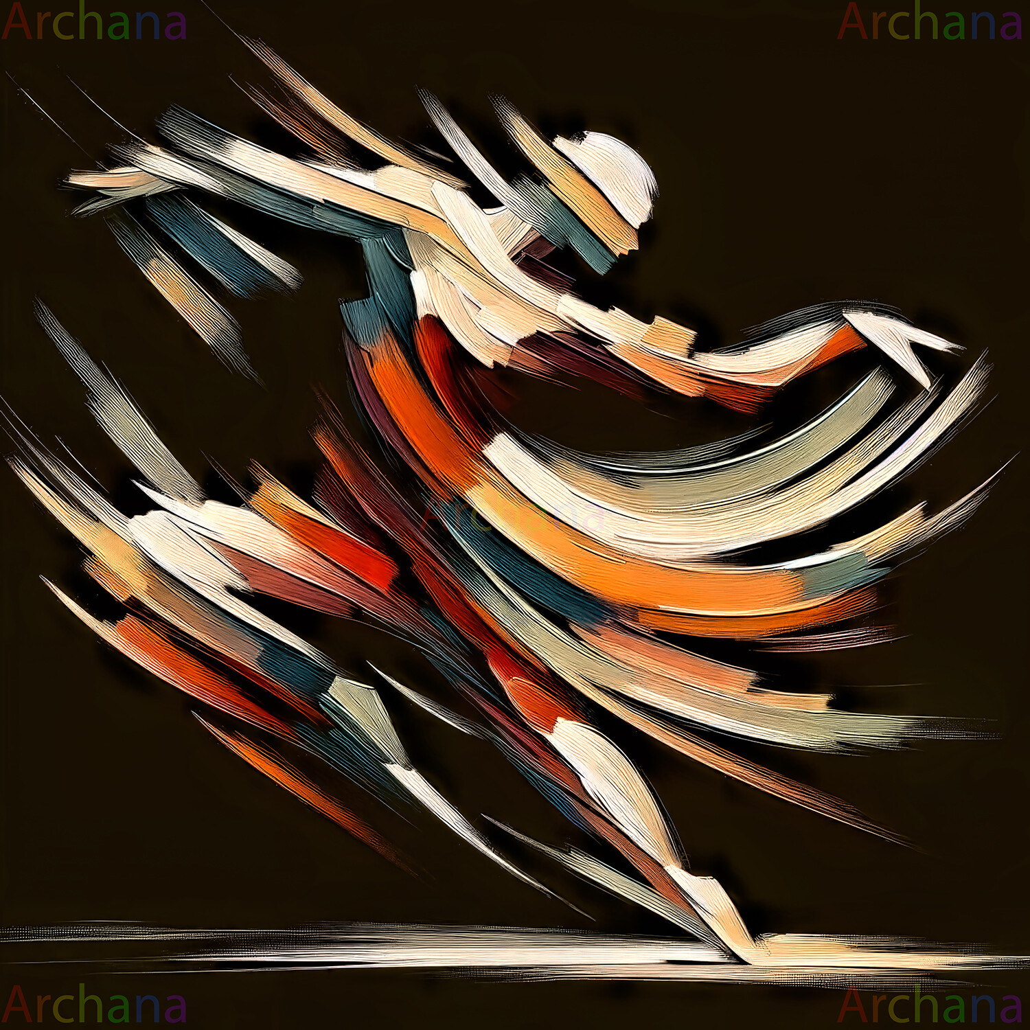 Archana - Dynamic Dance of Colors: A Celebration of Motion 🩰🎨 Hand ...