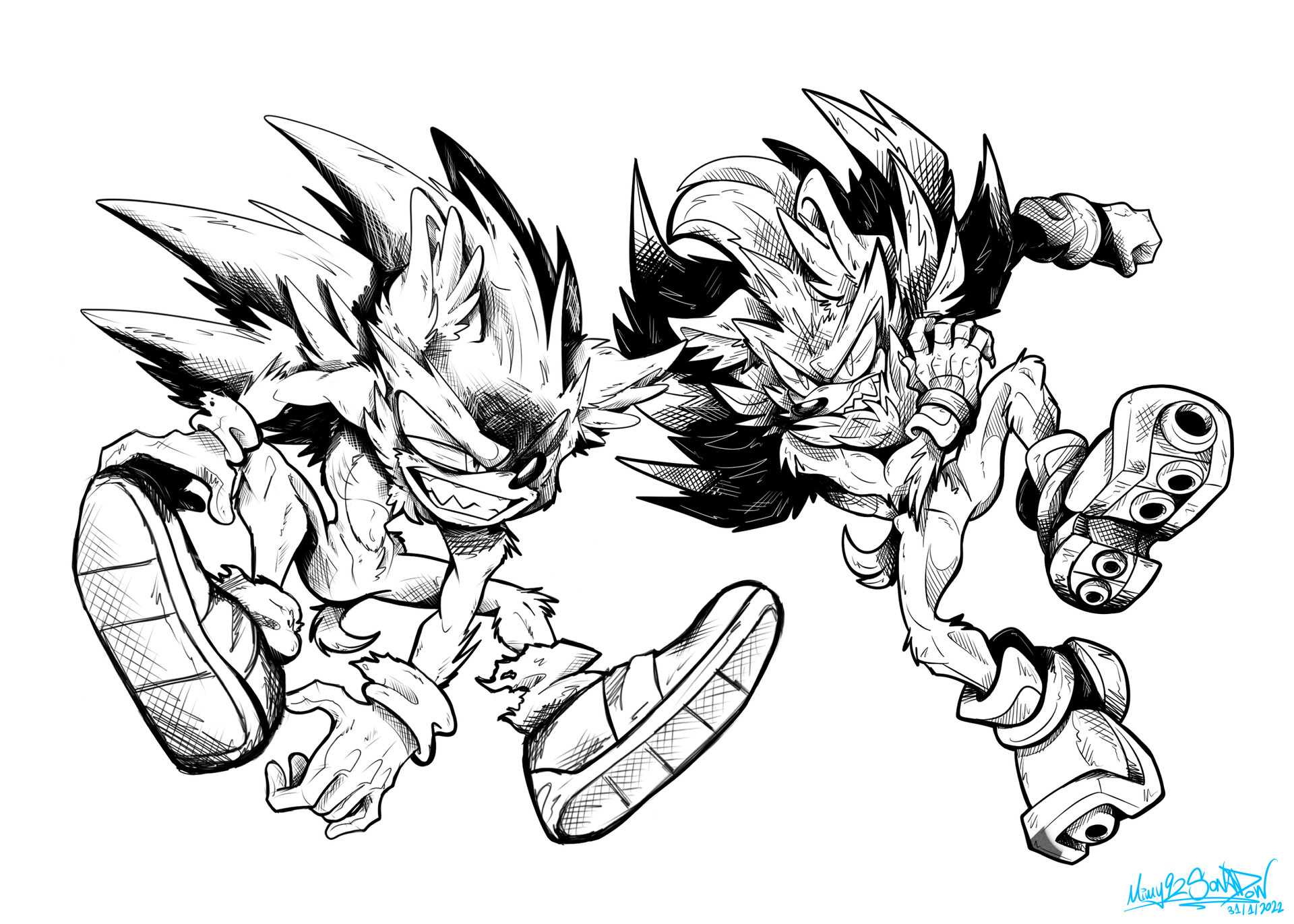 sonic coloring shadow