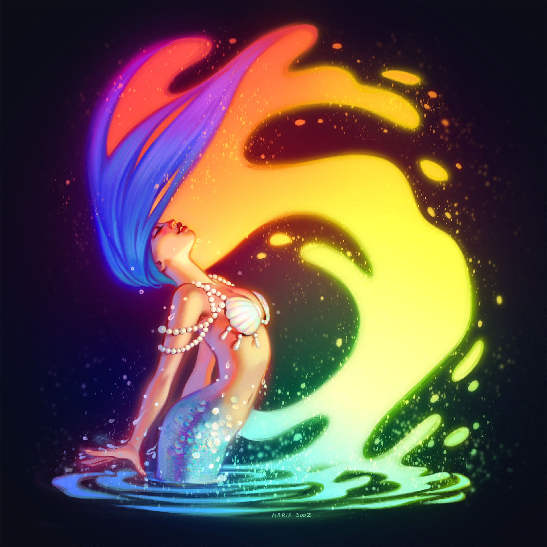 ArtStation - Rainbow Splash