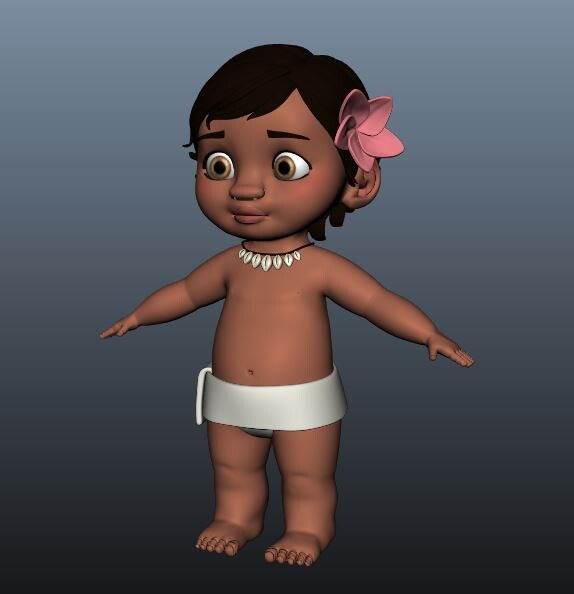 ArtStation - Baby Moana
