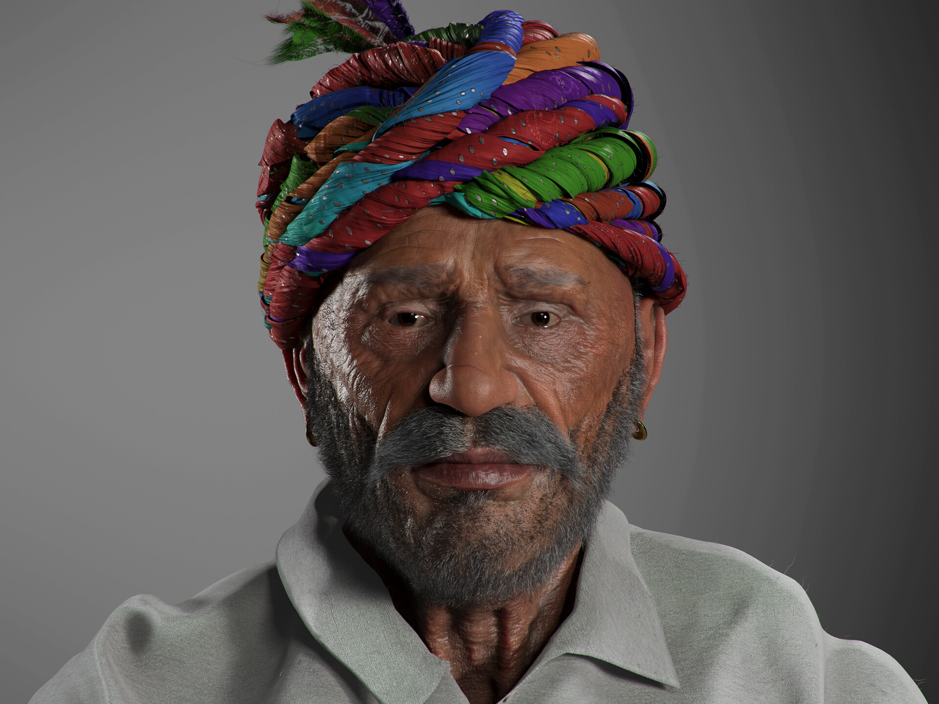 Akshay Mankar - A Oldman portrait