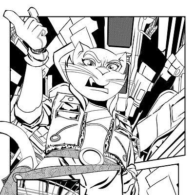 tiger claw ninja turtles coloring pages
