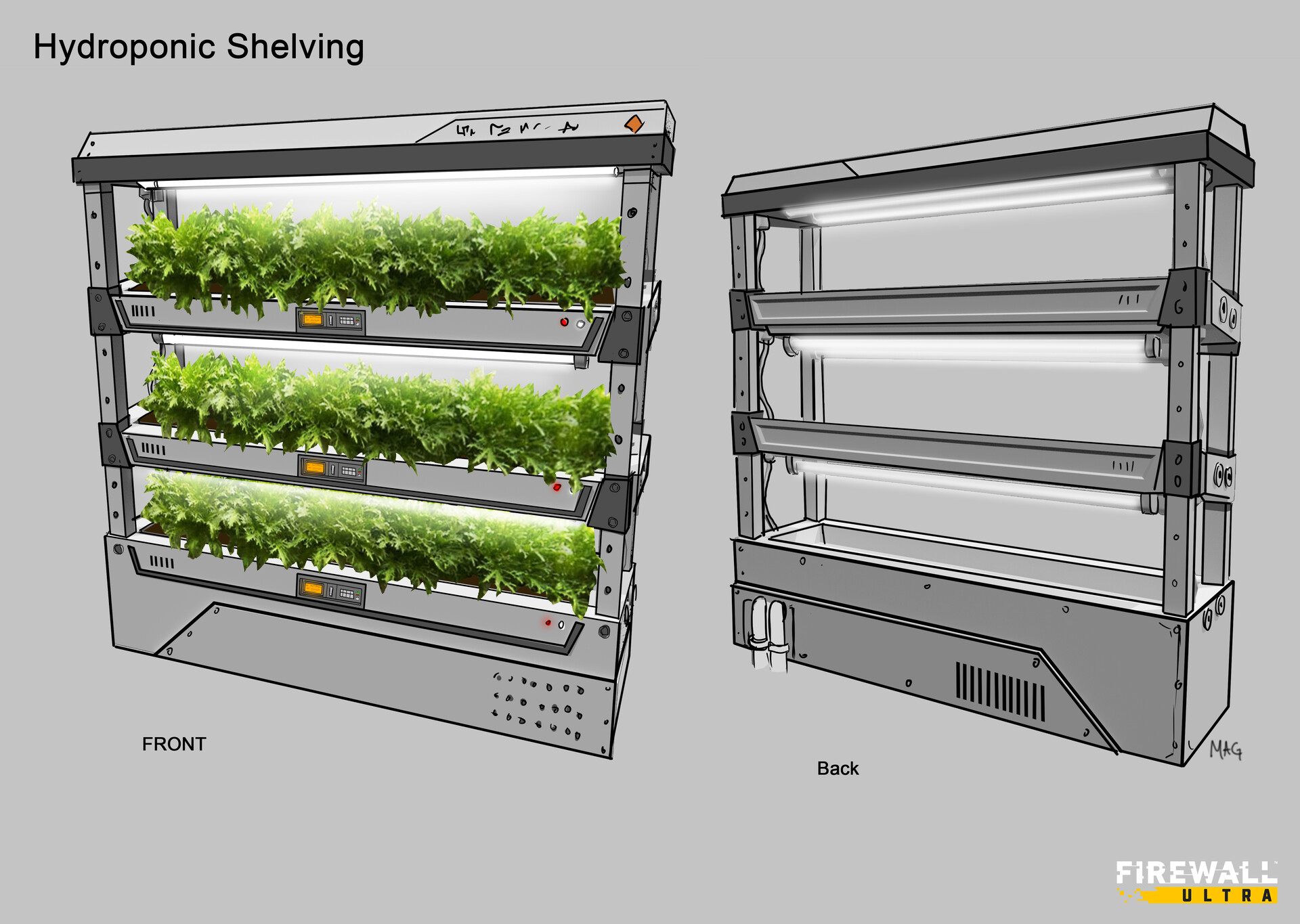 ArtStation - Firewall Ultra : Hydroponic Shelf