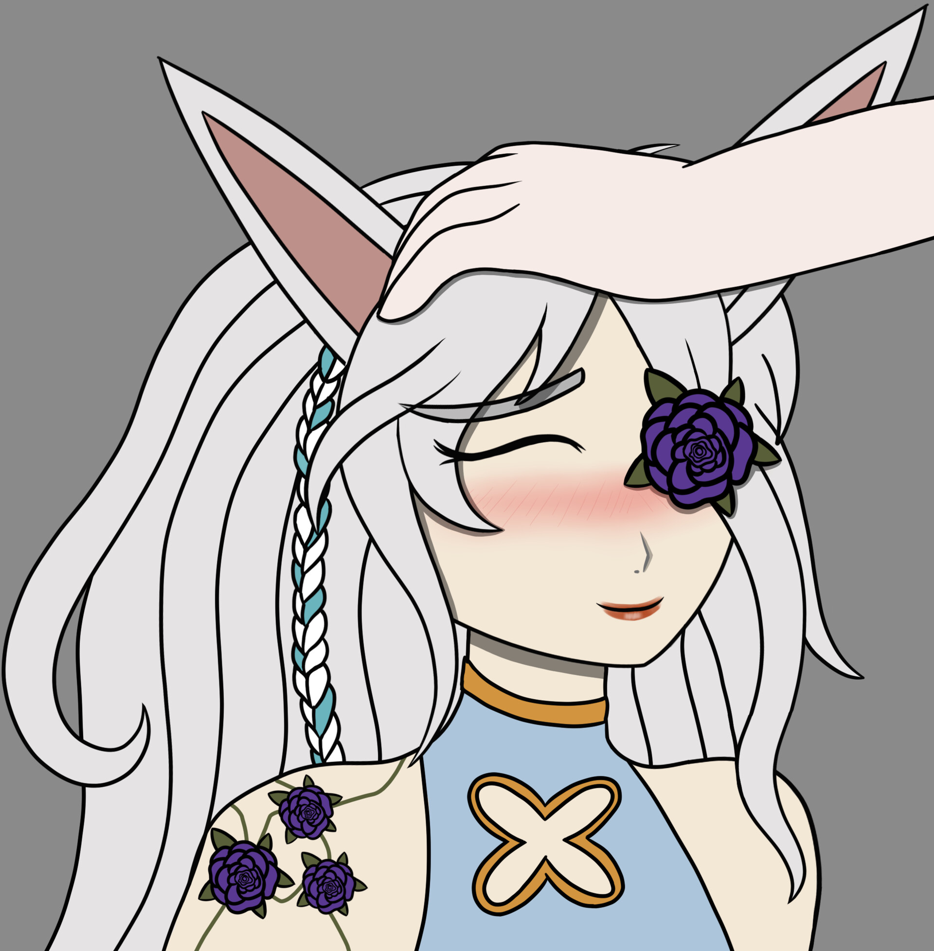 ArtStation - Emote for DnD OC ~Headpat~