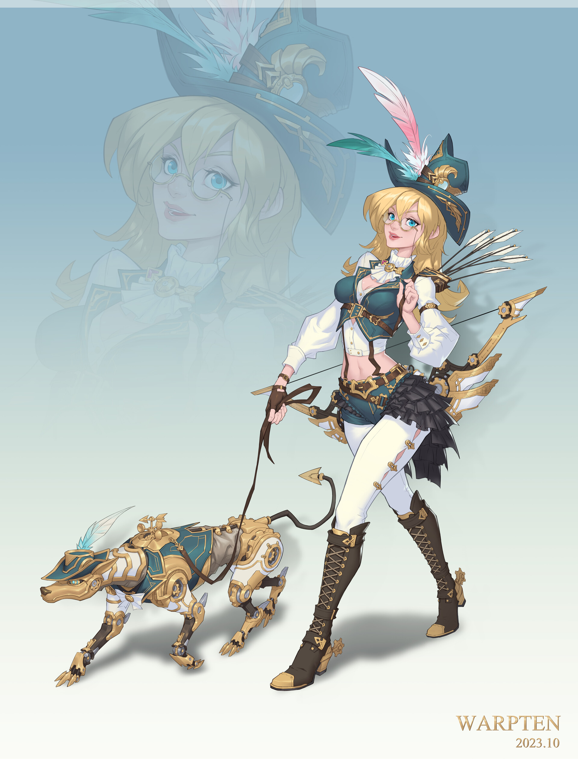 ArtStation - Steam Hunter girl