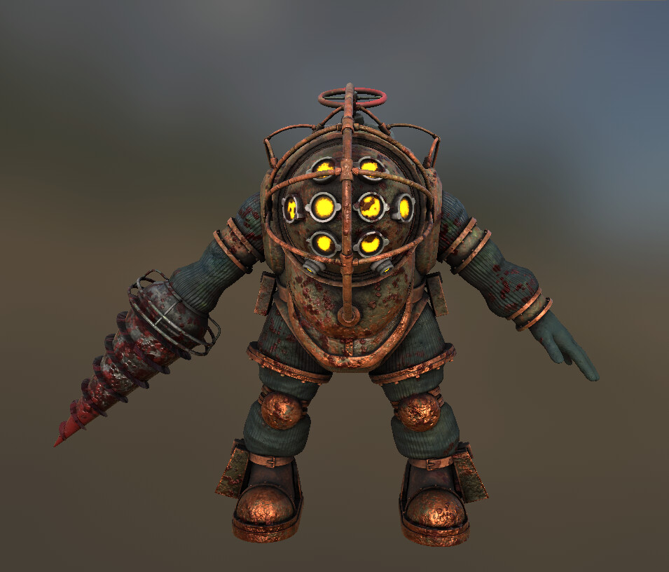 ArtStation - Big Daddy Part 1 (Bioshock Fan Art)