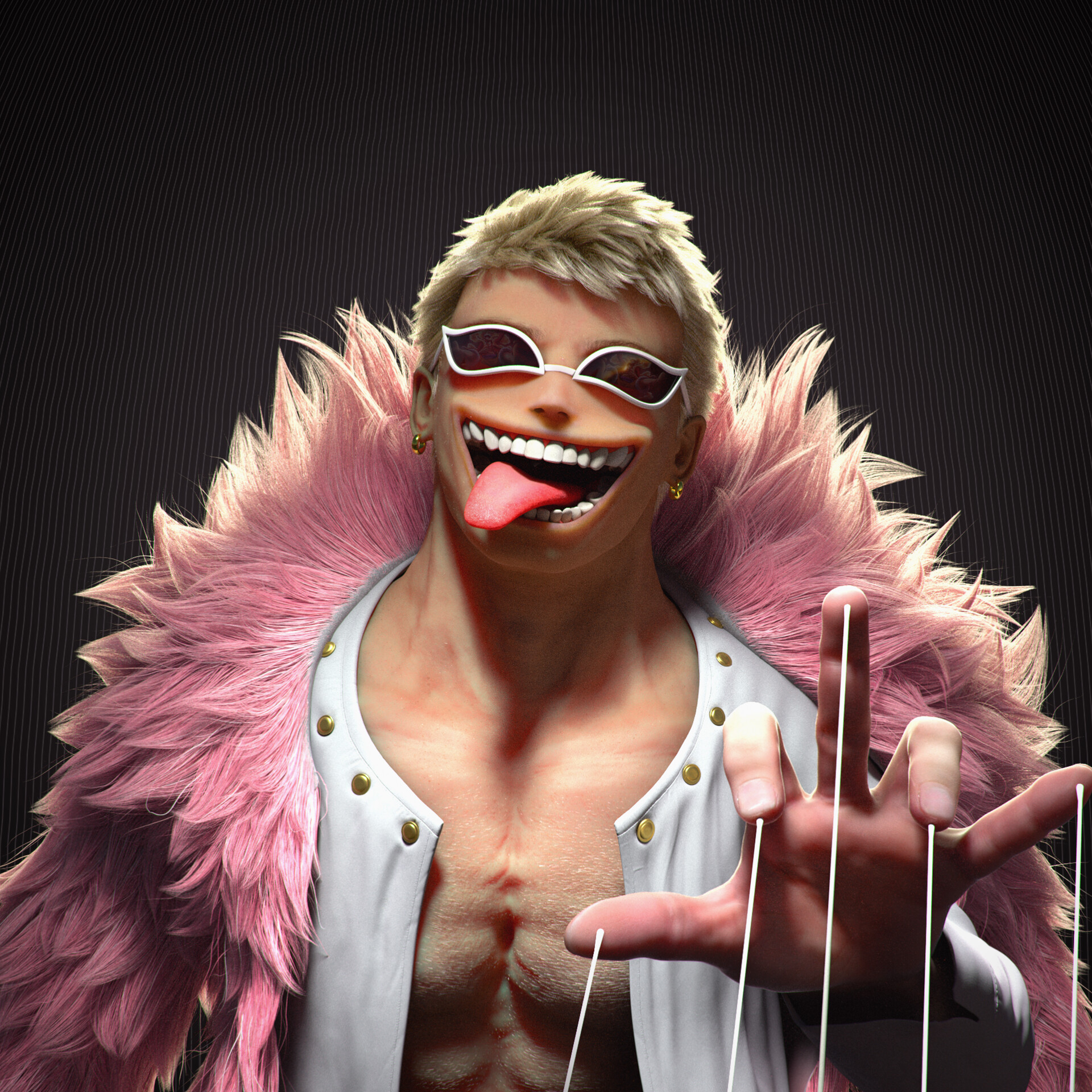 ArtStation - one piece - Doflamingo