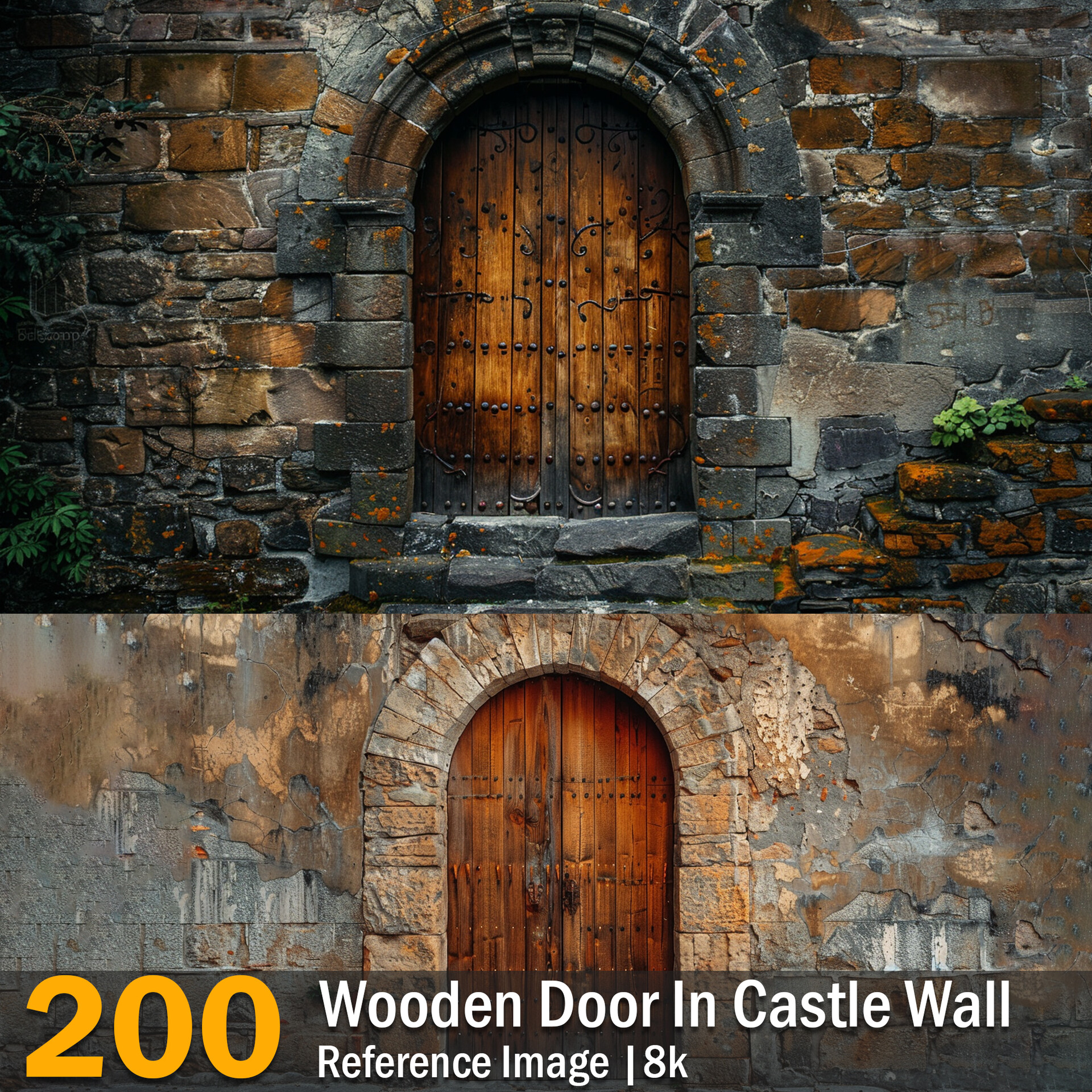 ArtStation - Wooden Door In Castle Wall | Reference Images | 8k