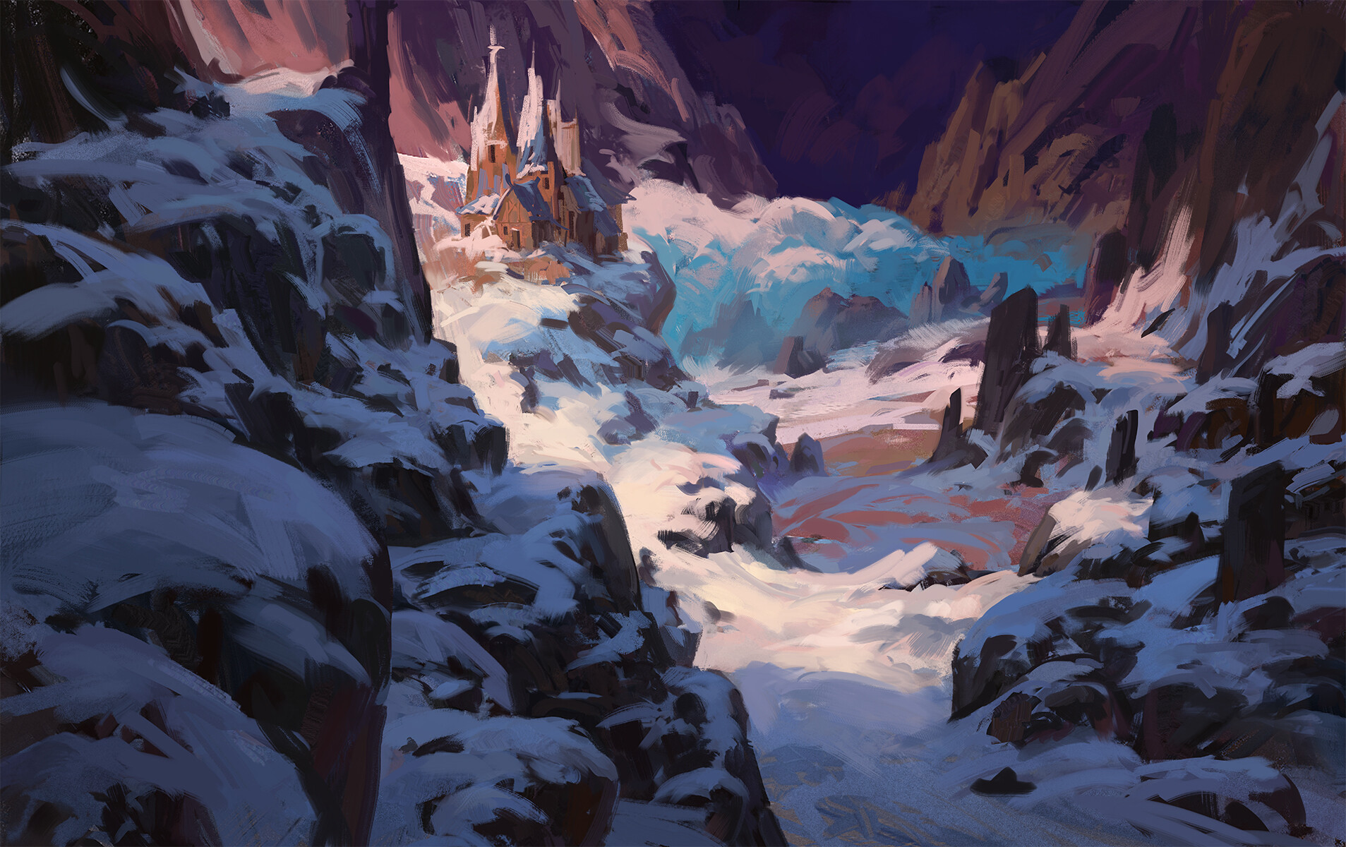 ArtStation - Snow valley