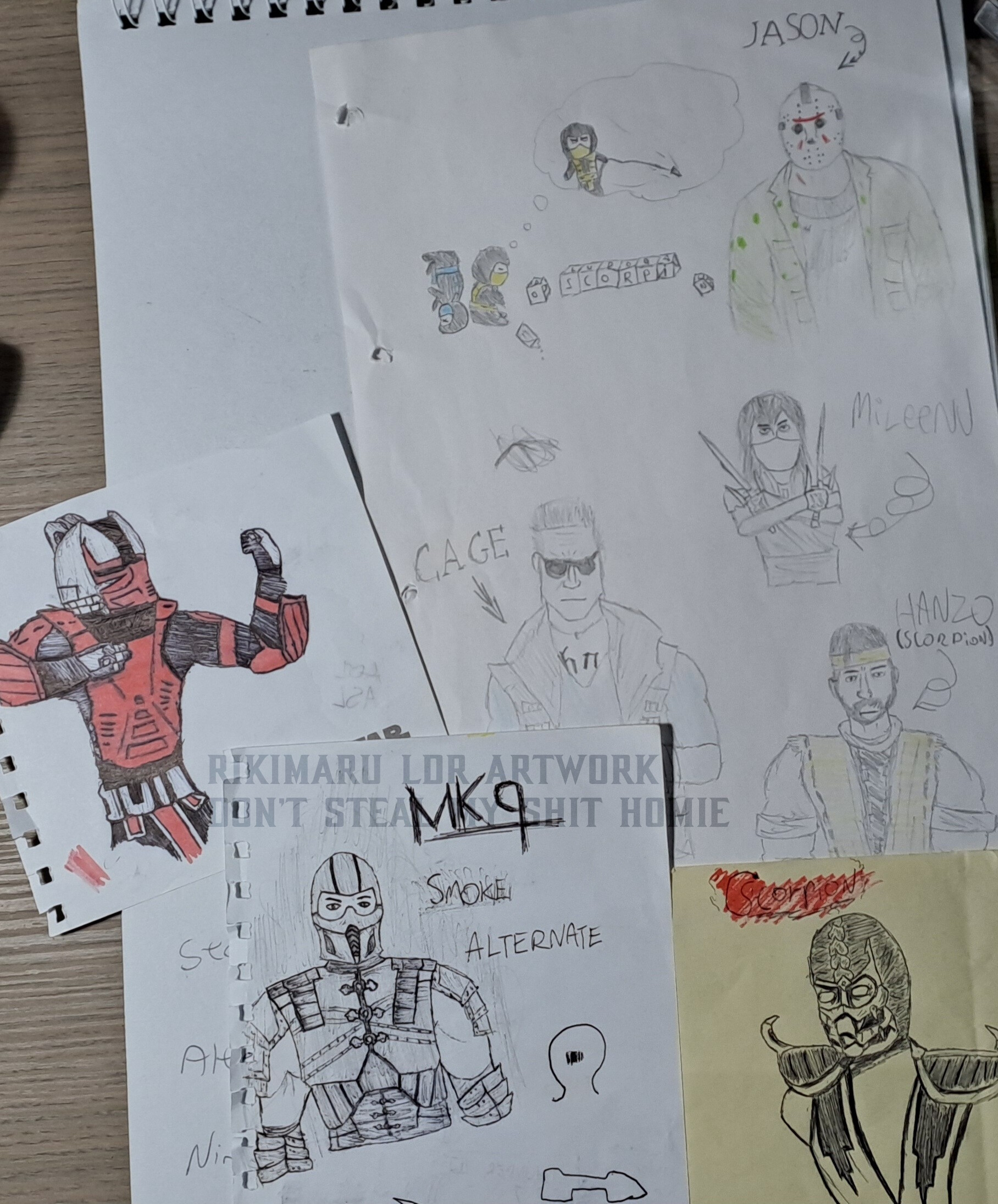 ArtStation - MORTAL KOMBAT X and 9 Character Sketches