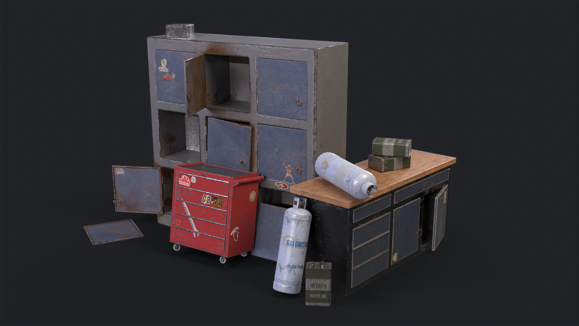 ArtStation - Apocalyptic Garage: Props