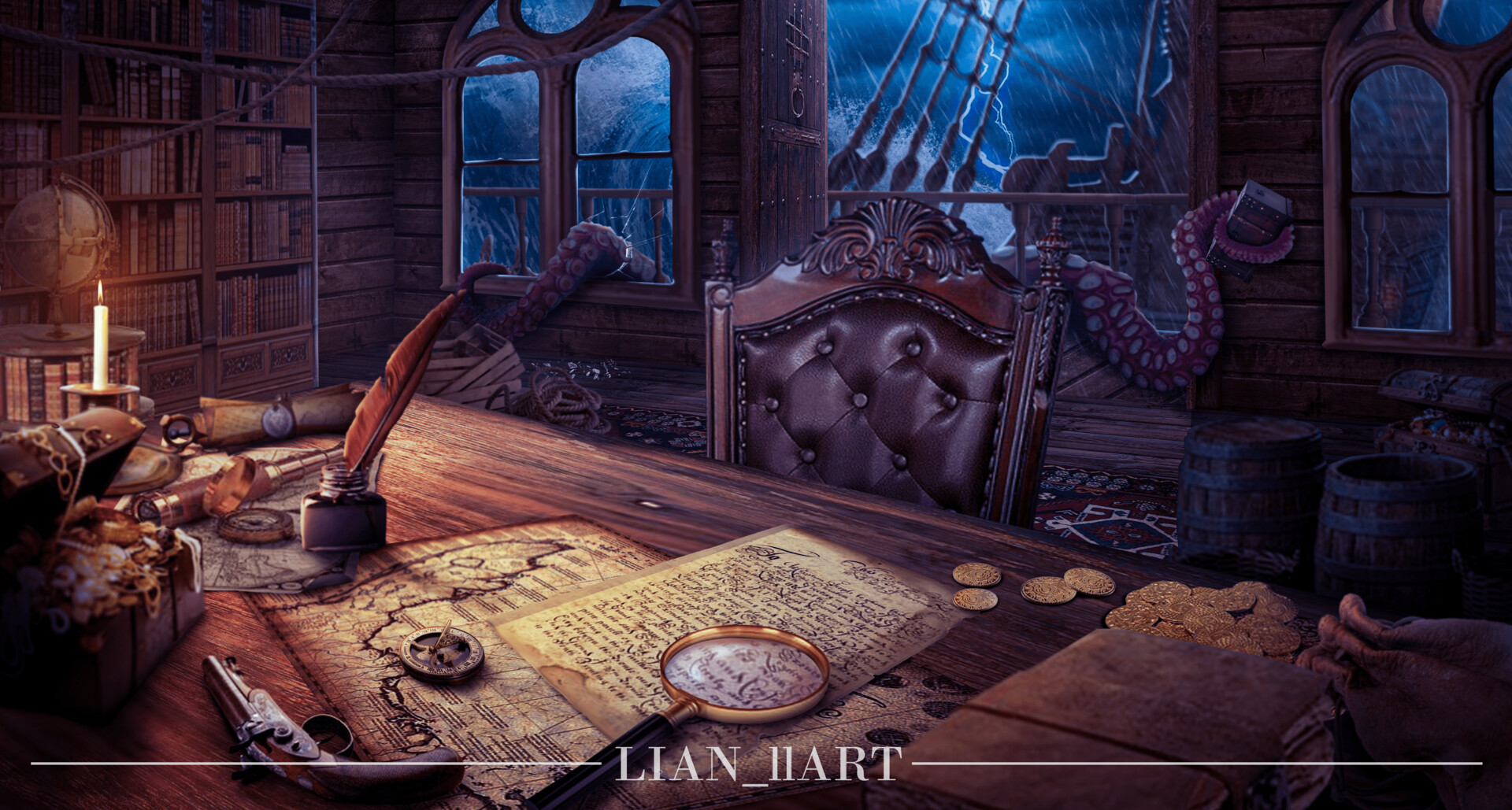 ArtStation - Pirate Ship Unfortunate Ending