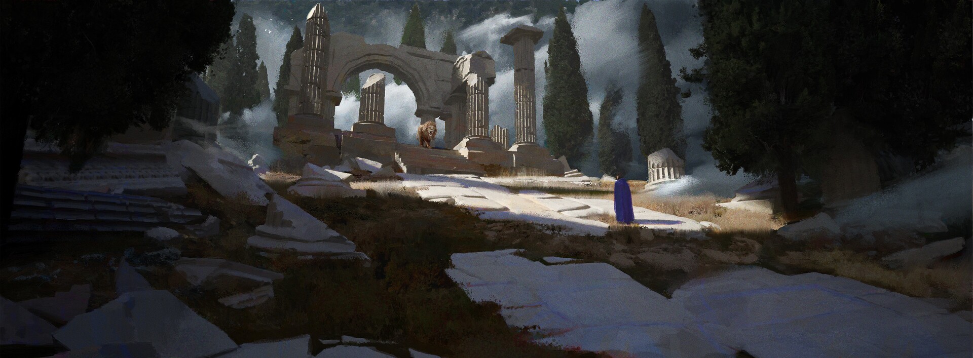 ArtStation - Hercules' First Labor: the Nemean Lion