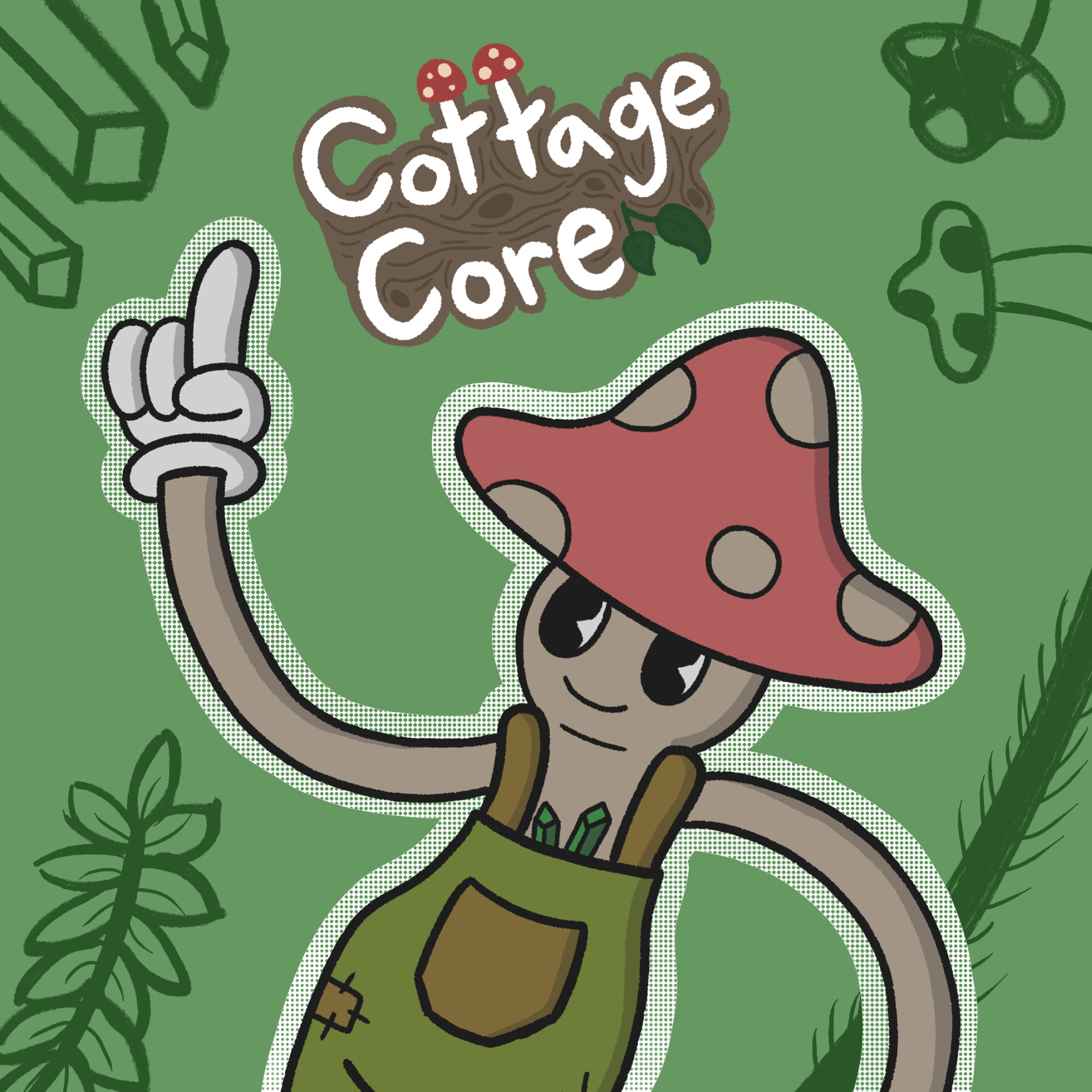 ArtStation - Moosh (Cottage Core Mascot)