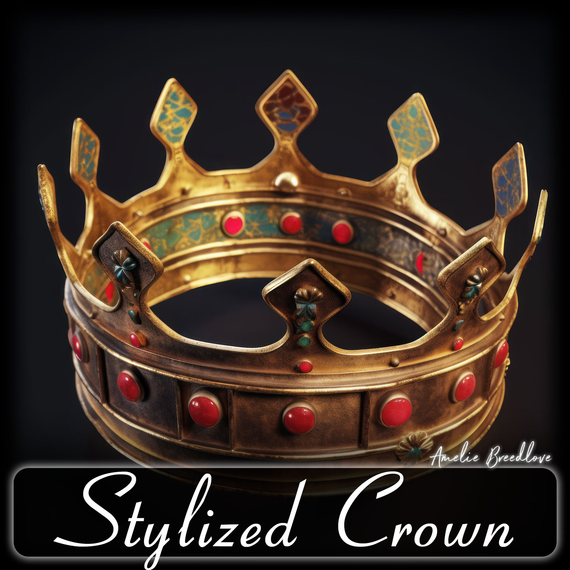 ArtStation - 300 Stylized Crown Reference Pack | 4K | v.8