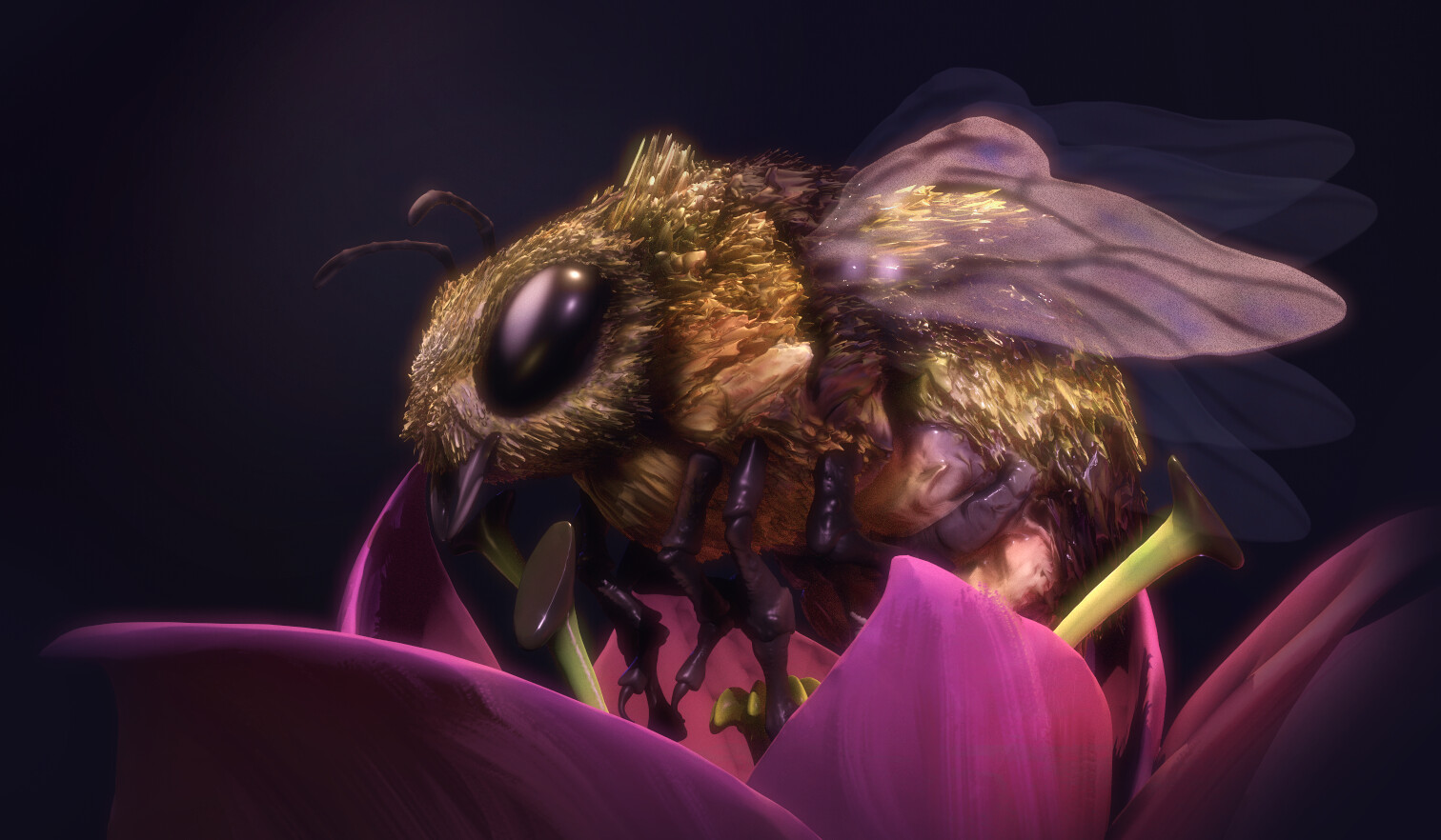 ArtStation - Bee Пчела Speedsculpt