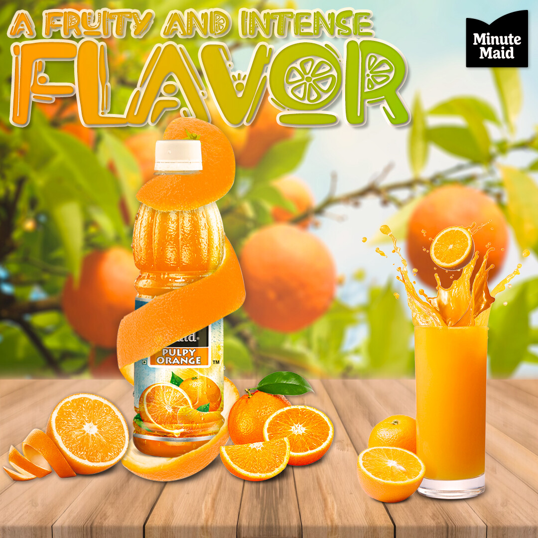 ArtStation - Orange Juice Product Ad