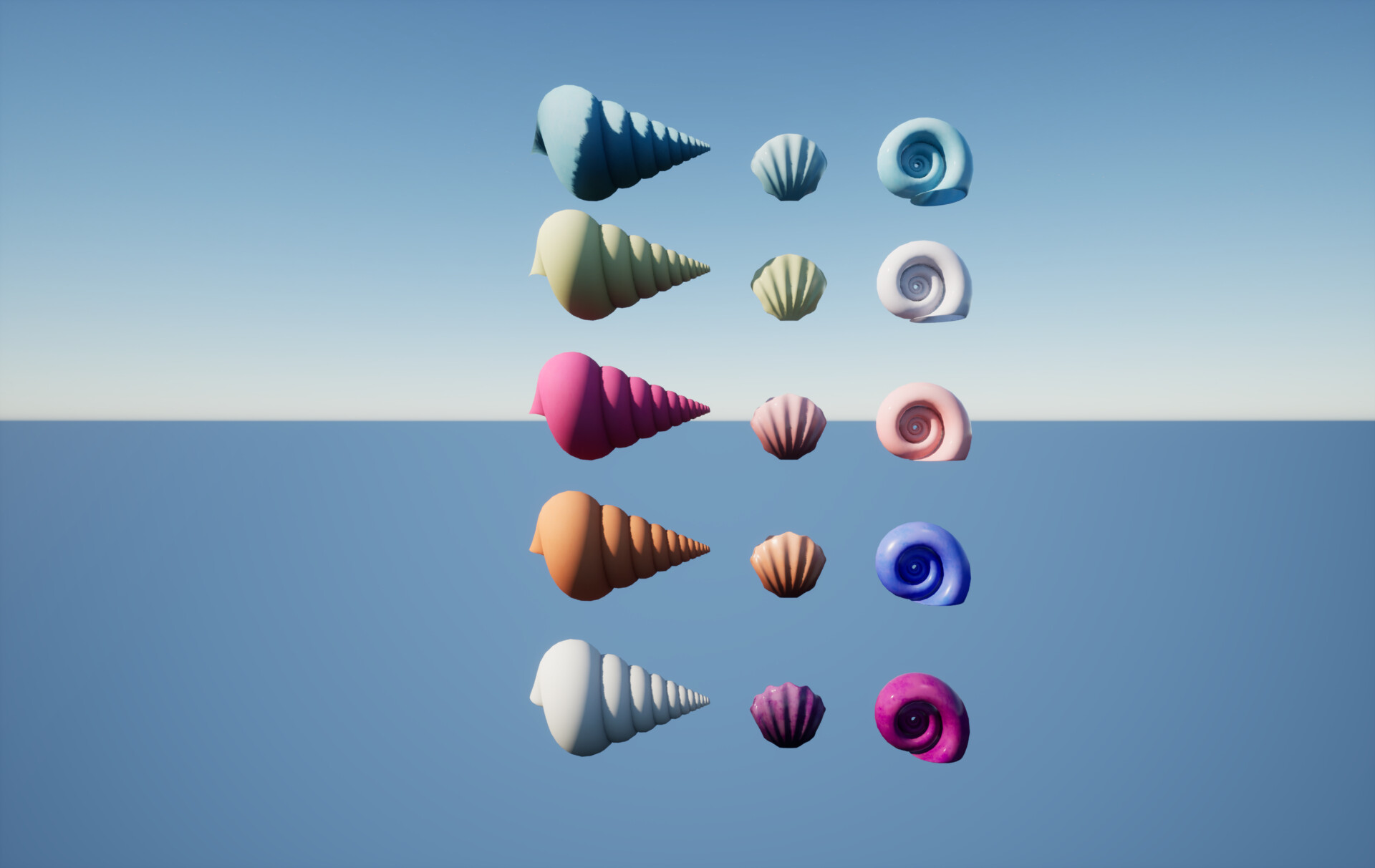 ArtStation - Three Tropical Seashells - Project Titan