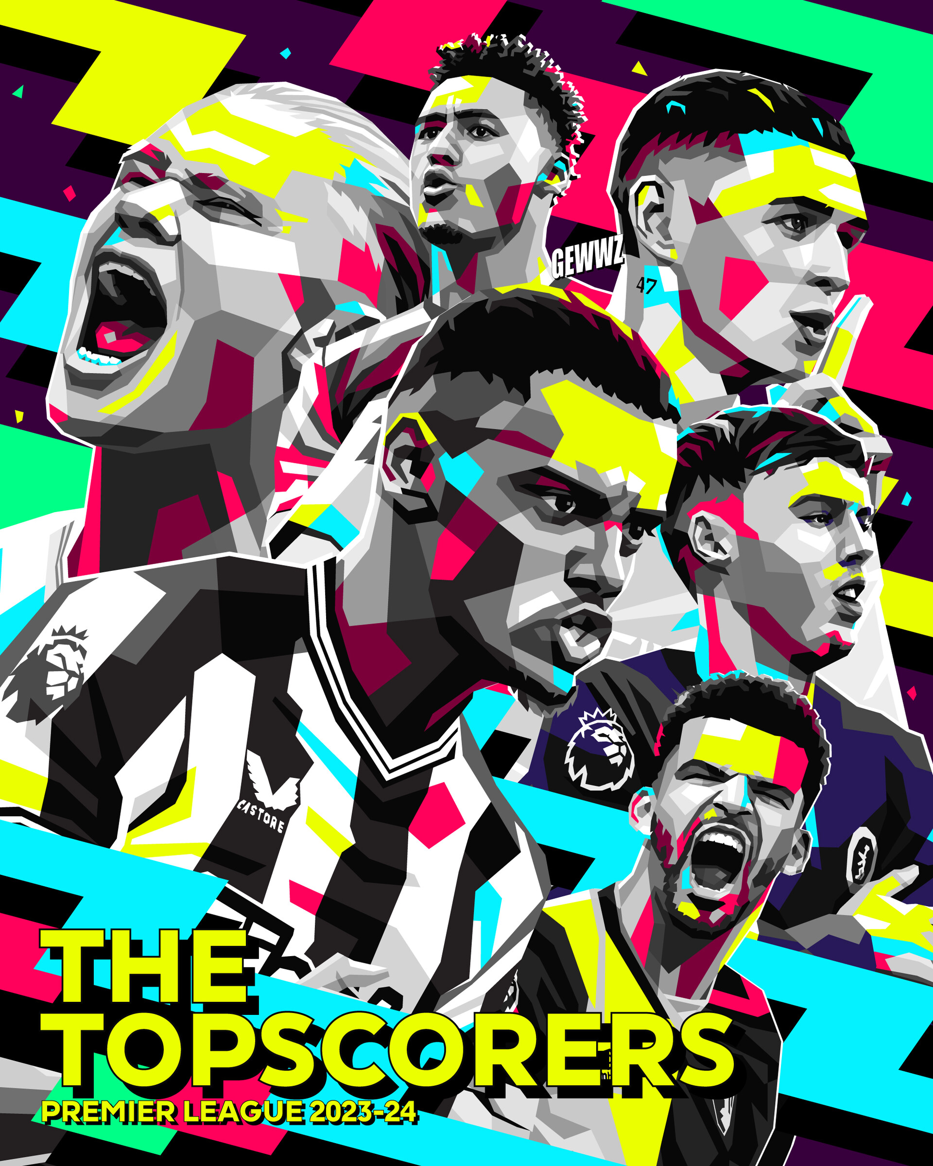 ArtStation - Premier League 2023/24 "The Topscorers"