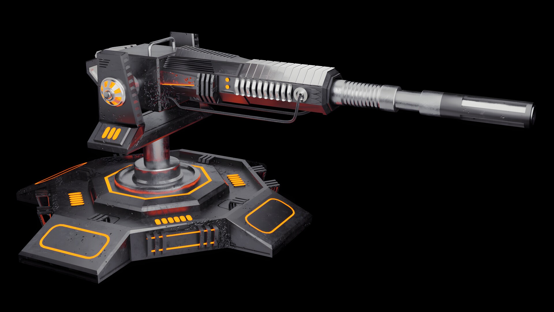 ArtStation - Futuristic Turret