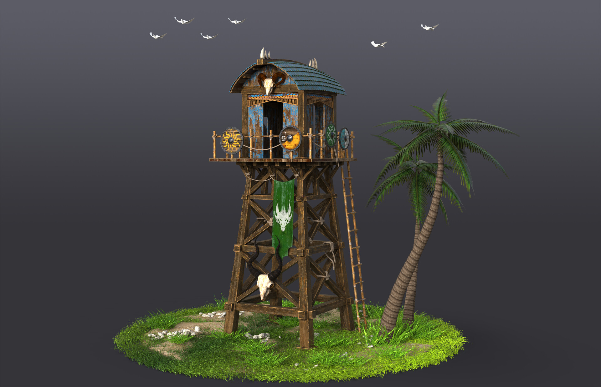 ArtStation - Viking Watchtower