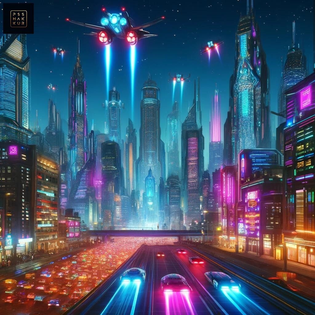 ArtStation - Futuristic Urban Landscape