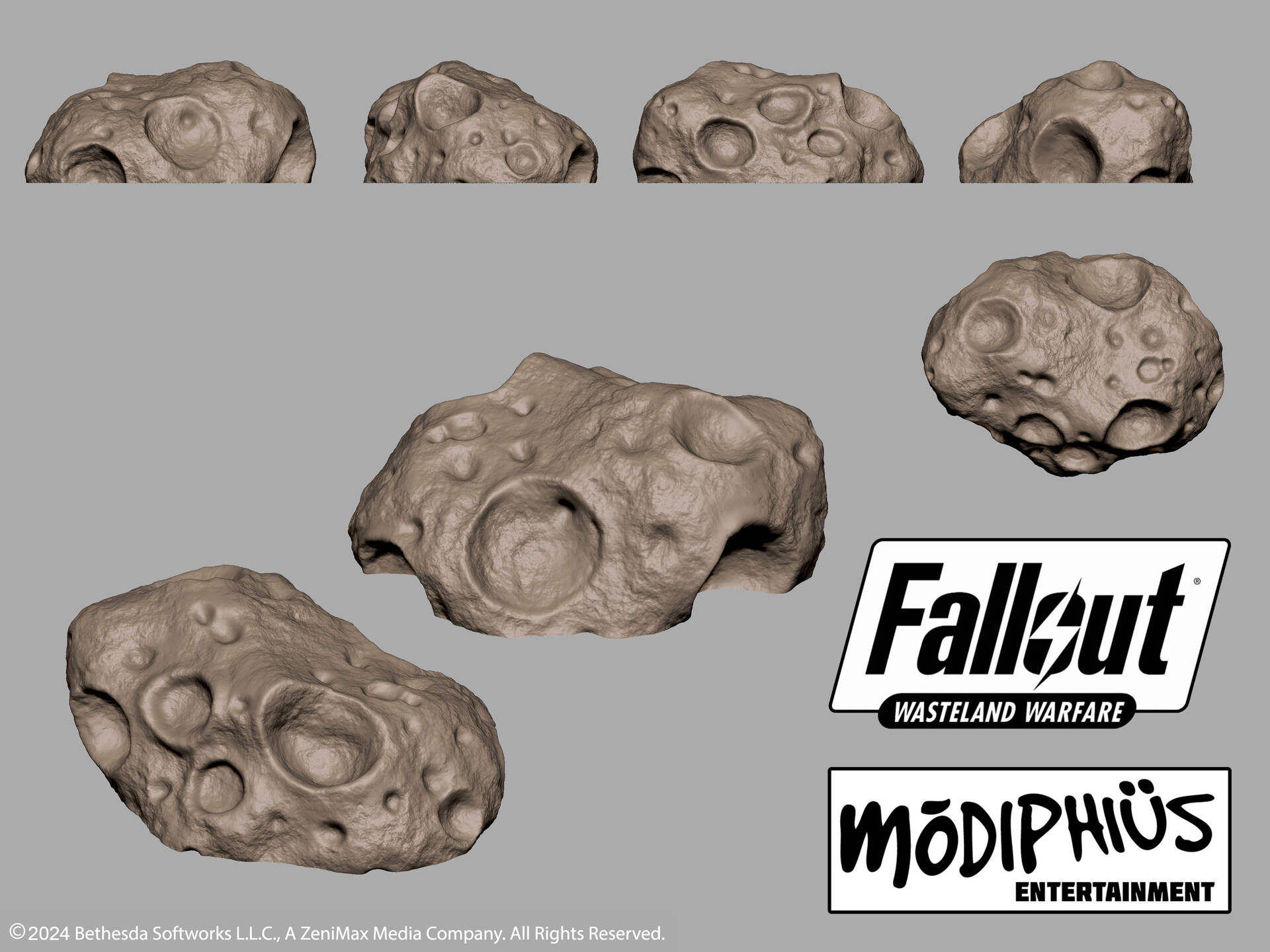 Sean H Bullough - Fallout: Wasteland Warfare - Galactic Zone - Asteroids