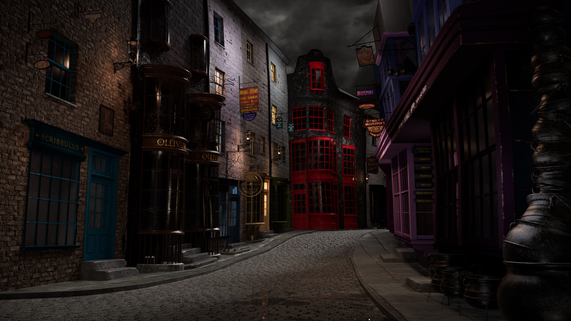 ArtStation - Diagon Alley