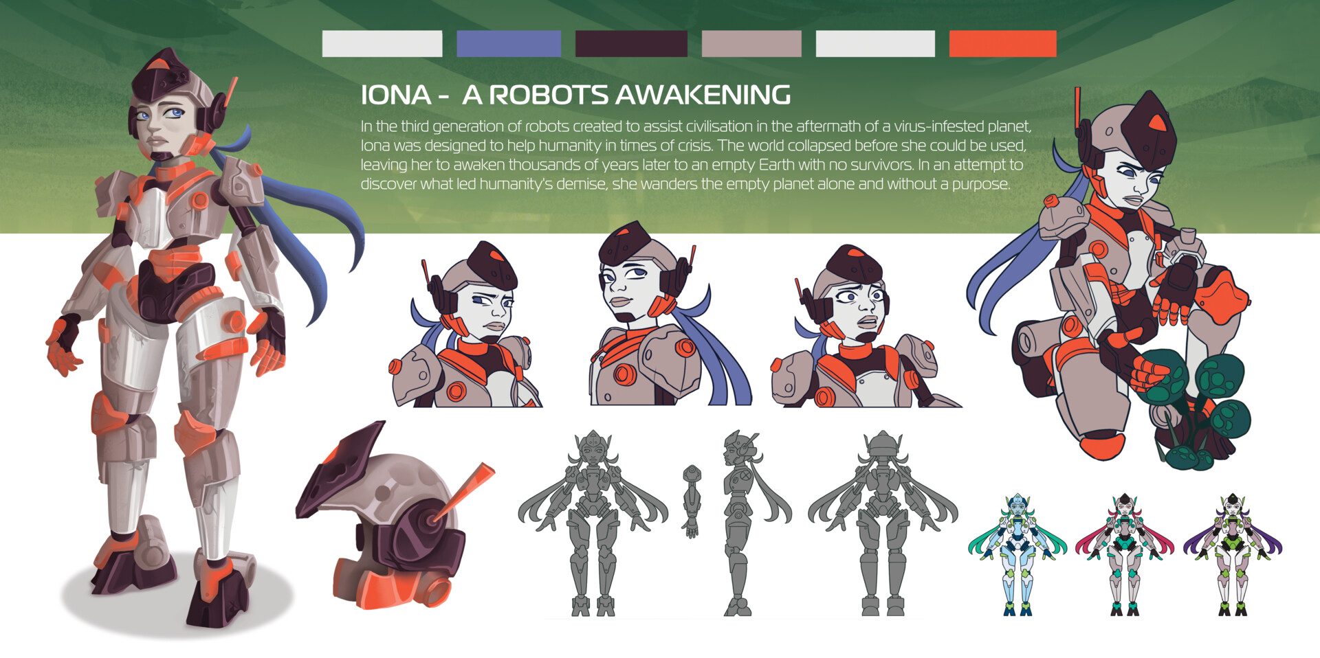 ArtStation - CONTAGION : LE RÉVEIL D'UN ROBOT - Iona L'Androïde