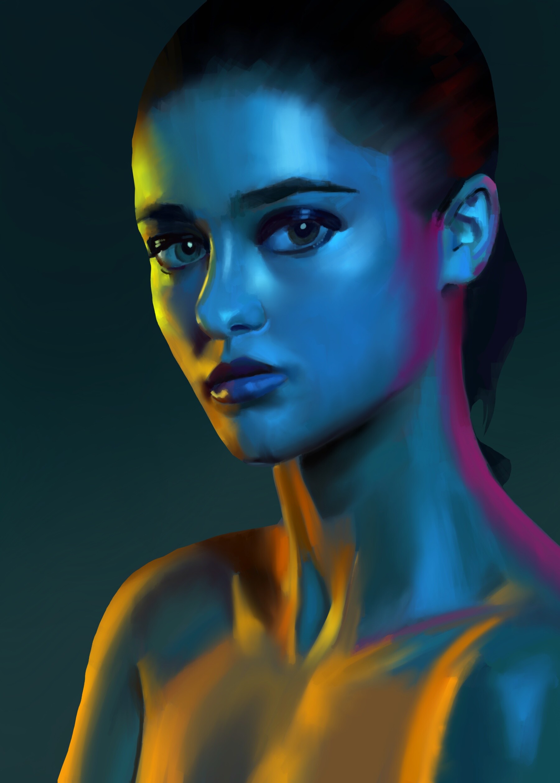 ArtStation - Color study drawing