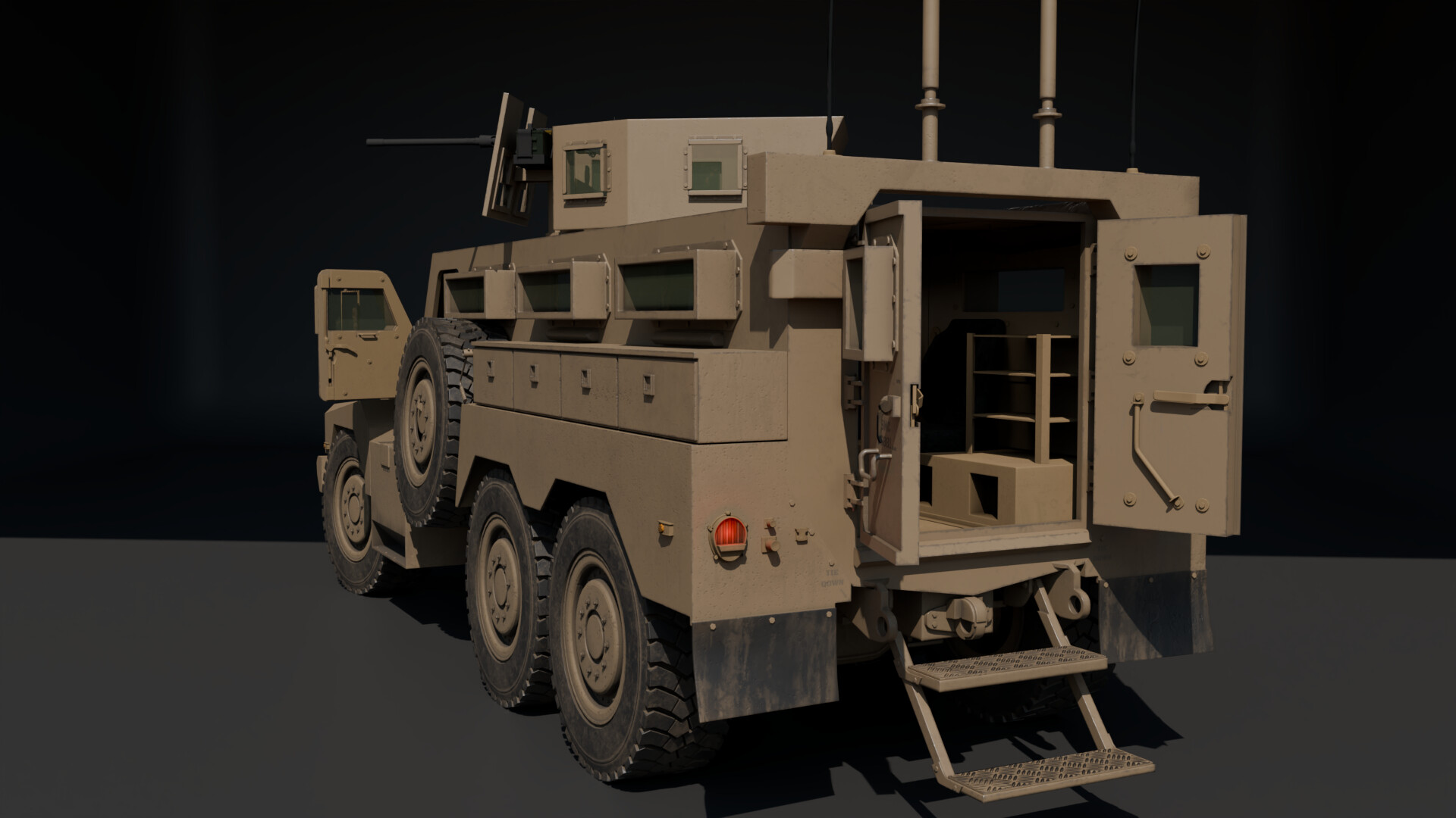 ArtStation - MRAP Cougar 6x6