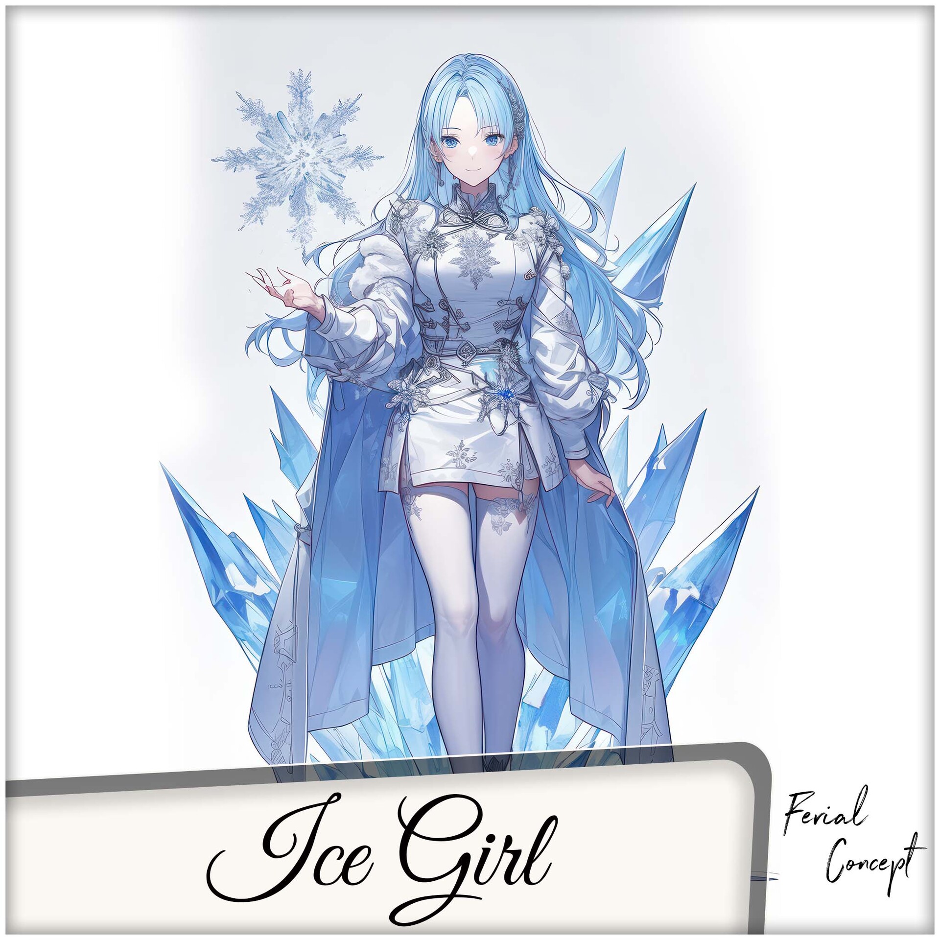 ArtStation - 🔹260 Ice Girl - Anime Character Reference Image Pack v.38 |4K|