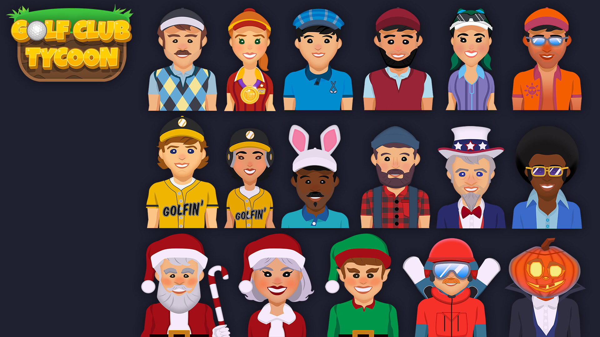 Brandon Barnes - Idle Golf Club Manager Tycoon - 2D Icons