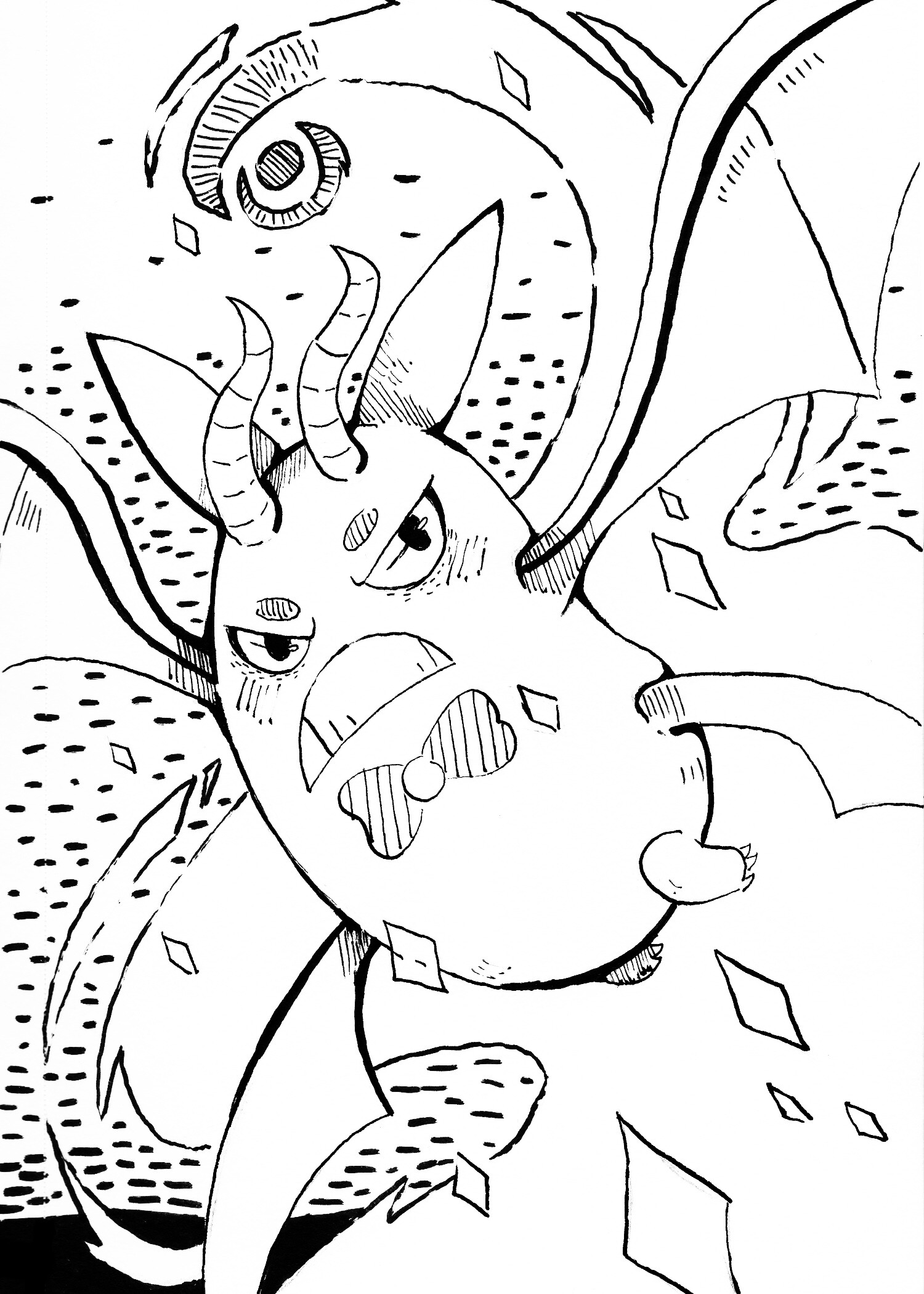 crobat pokemon coloring page