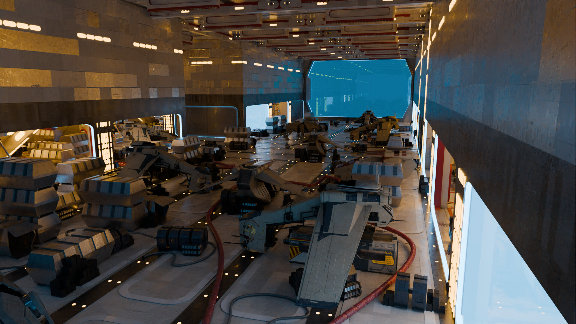 ArtStation - VENATOR HANGAR fanmade Blender